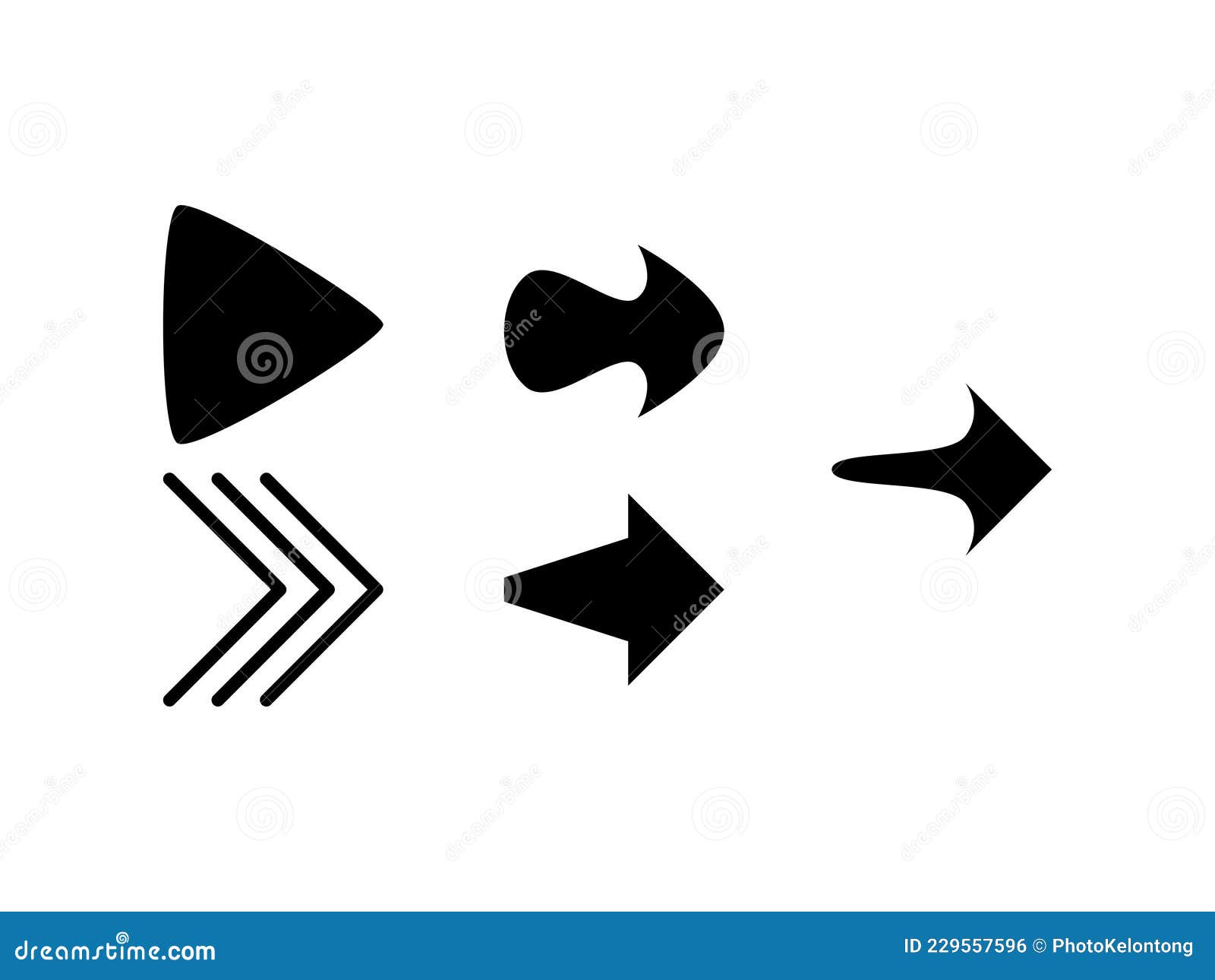 Arrows big set icons stock vector. Illustration of pattern - 229557596
