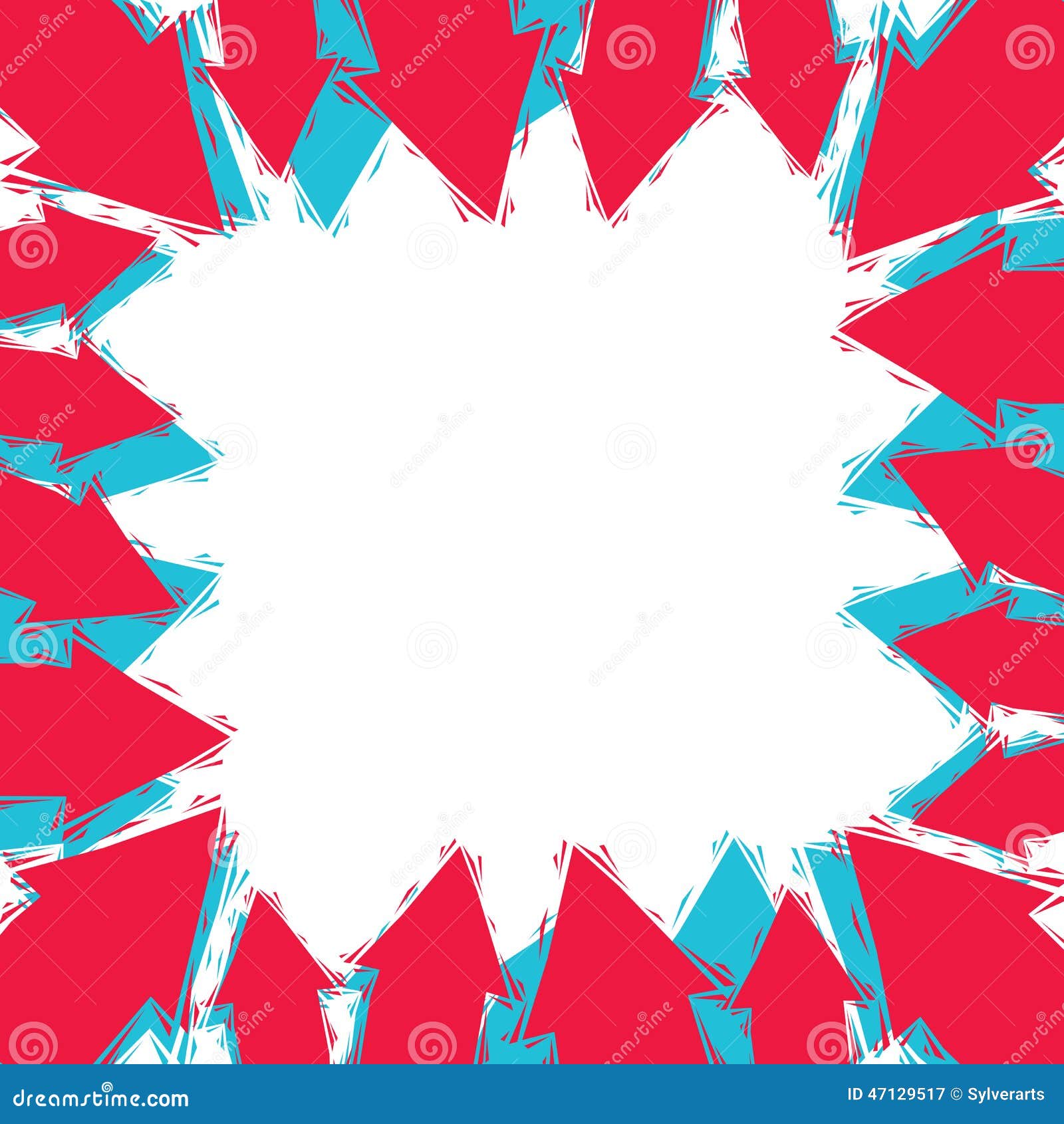 Arrows Border Made in Contemporary Geometric Style, Vector Background ...