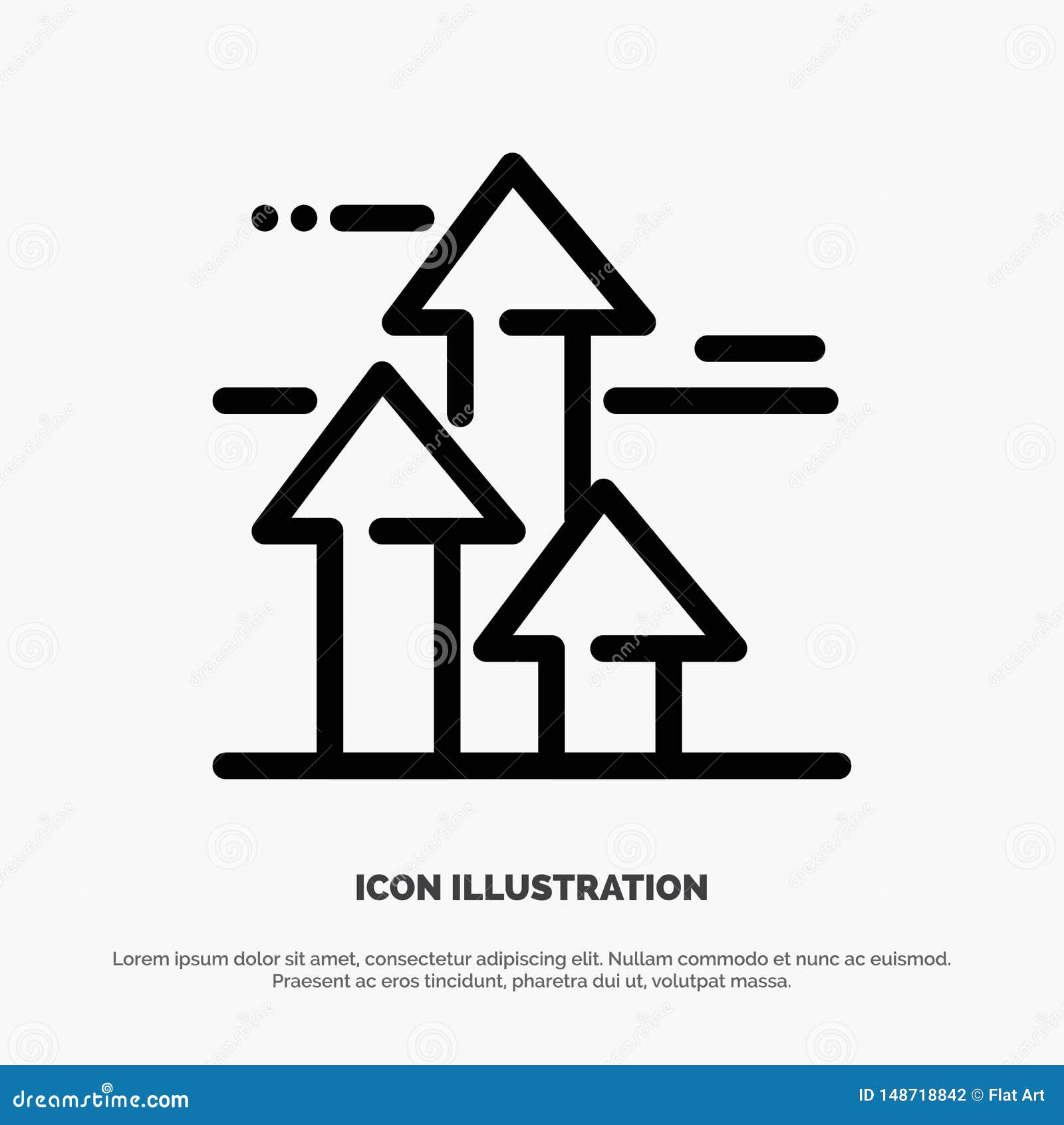 Arrows, Break, Breaking, Forward, Limits Line Icon Vector Stock Vector ...