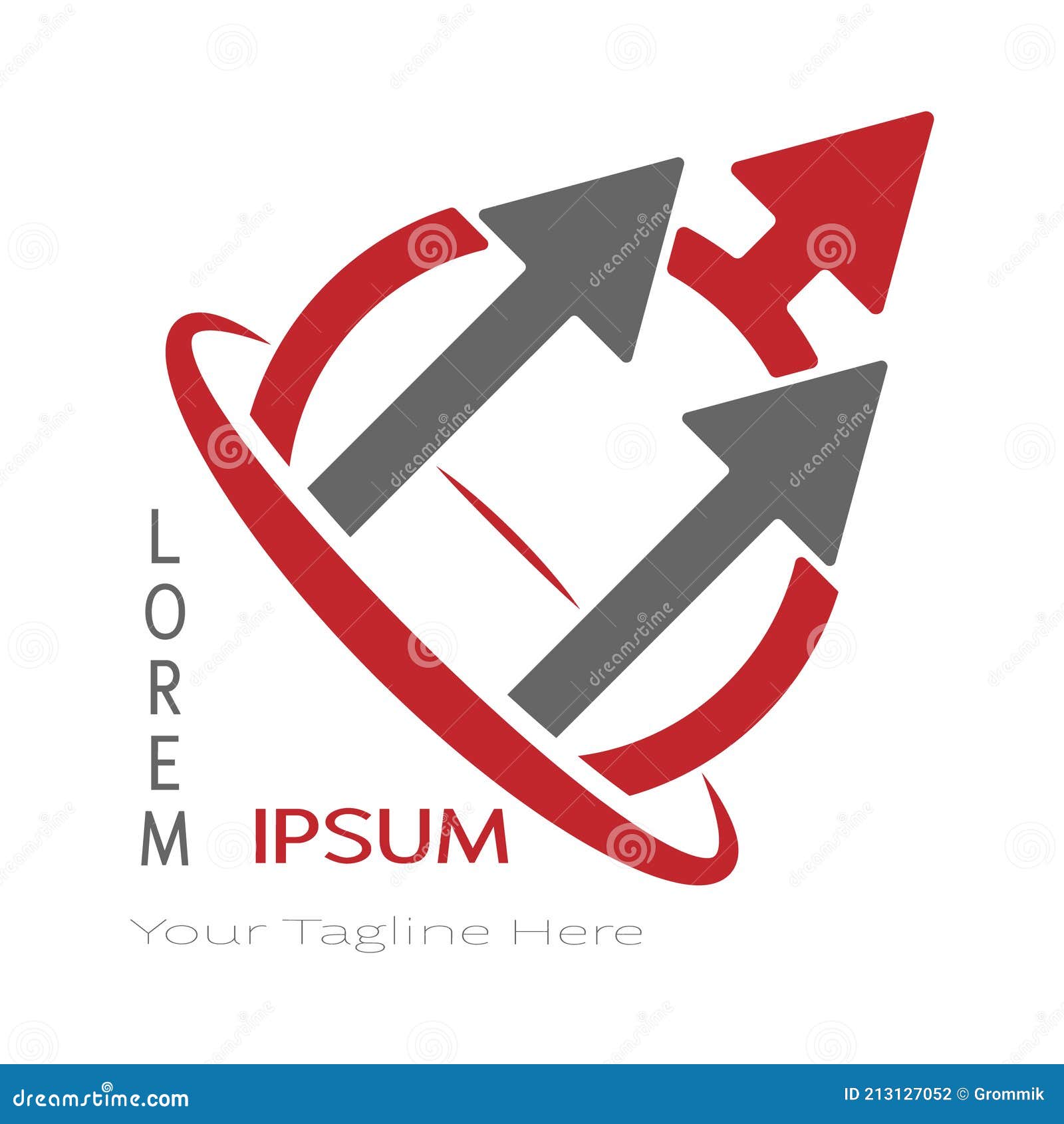 Arrows Break Out of the Circle. Template for a Logo, Emblem or Brand ...