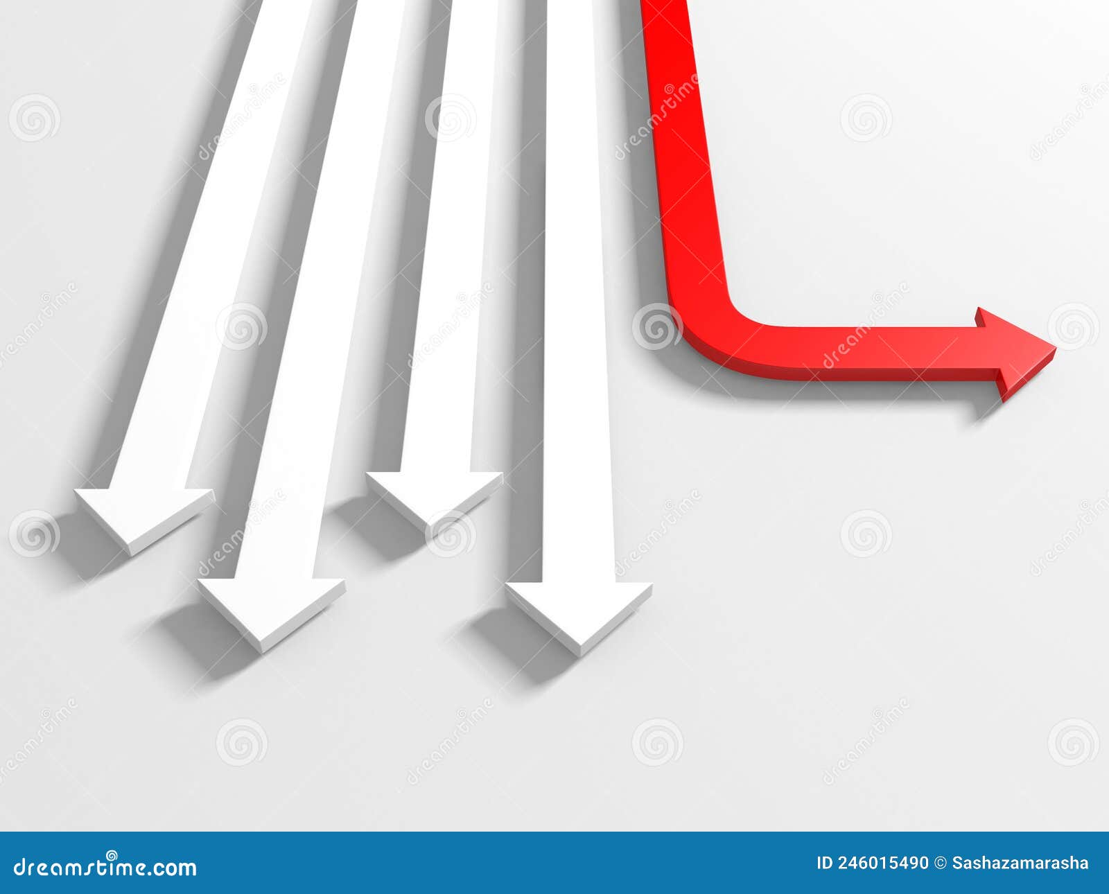 Arrows Business Concept. Minimalistic Design Stock Illustration ...