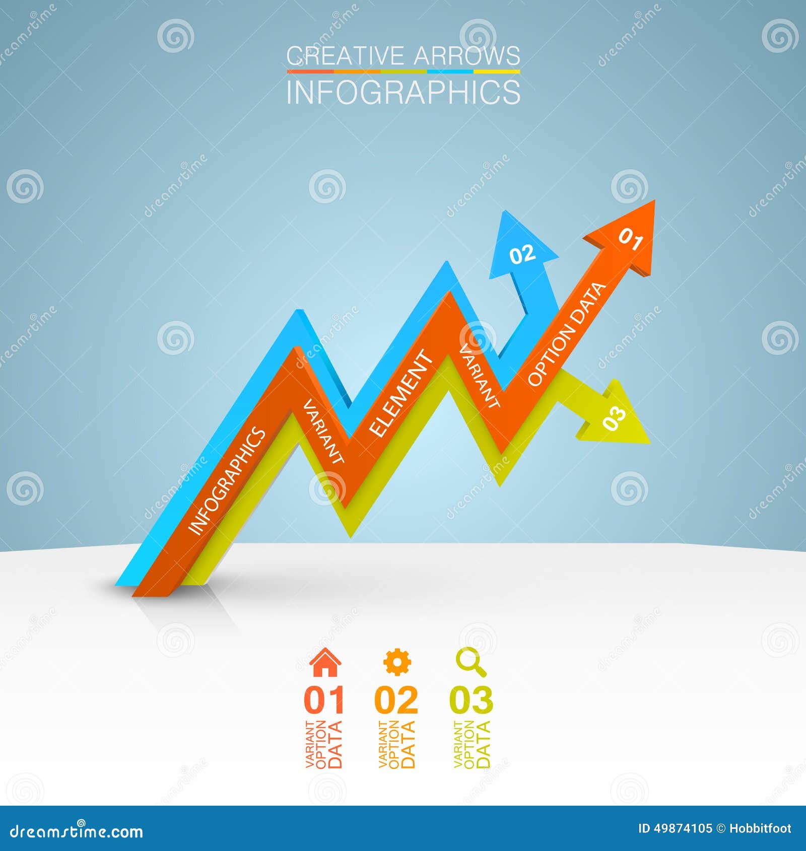 Arrows business growth stock vector. Illustration of achievement - 49874105