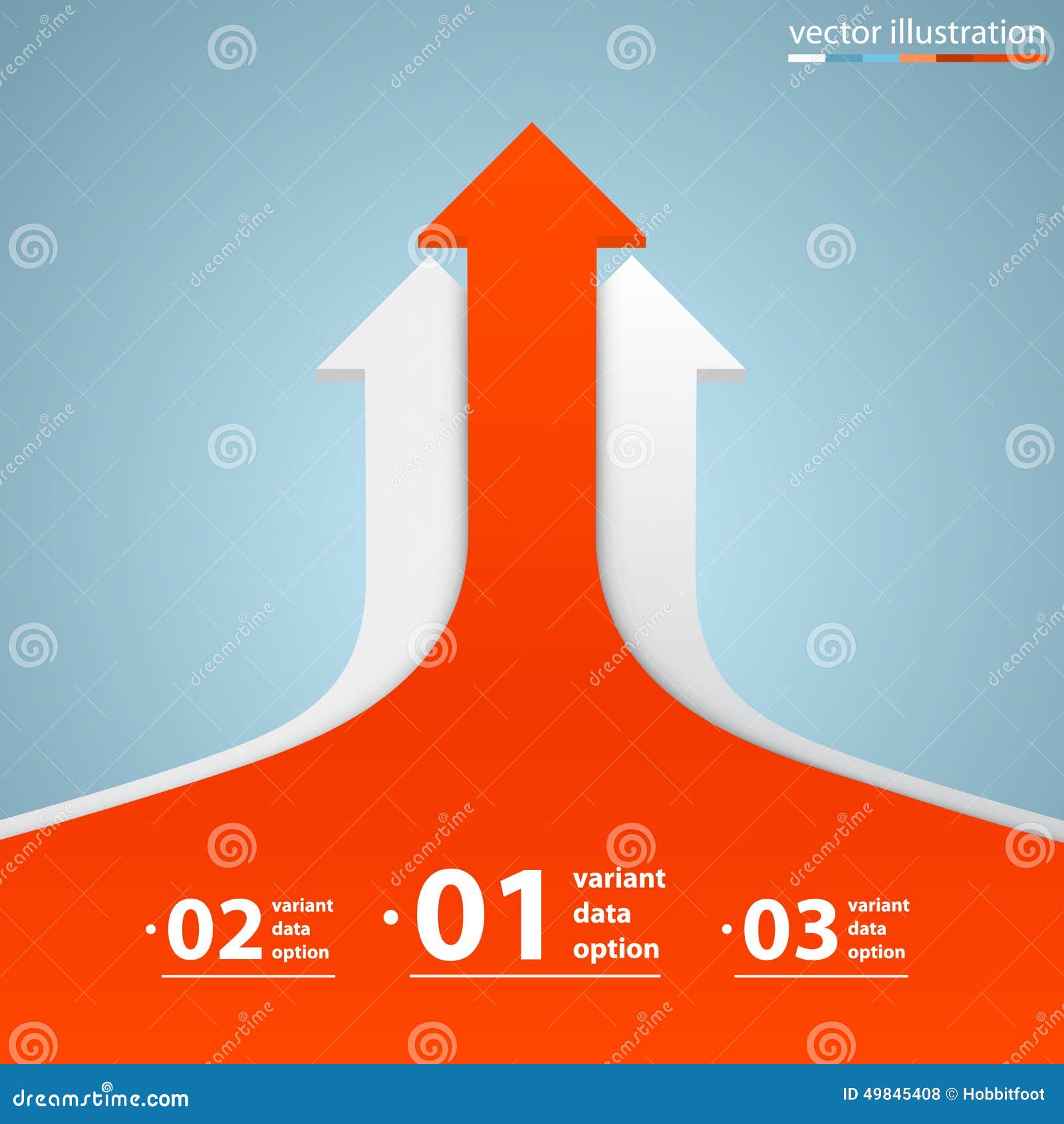 Arrows Business Growth. Vector Stock Vector - Illustration of color ...