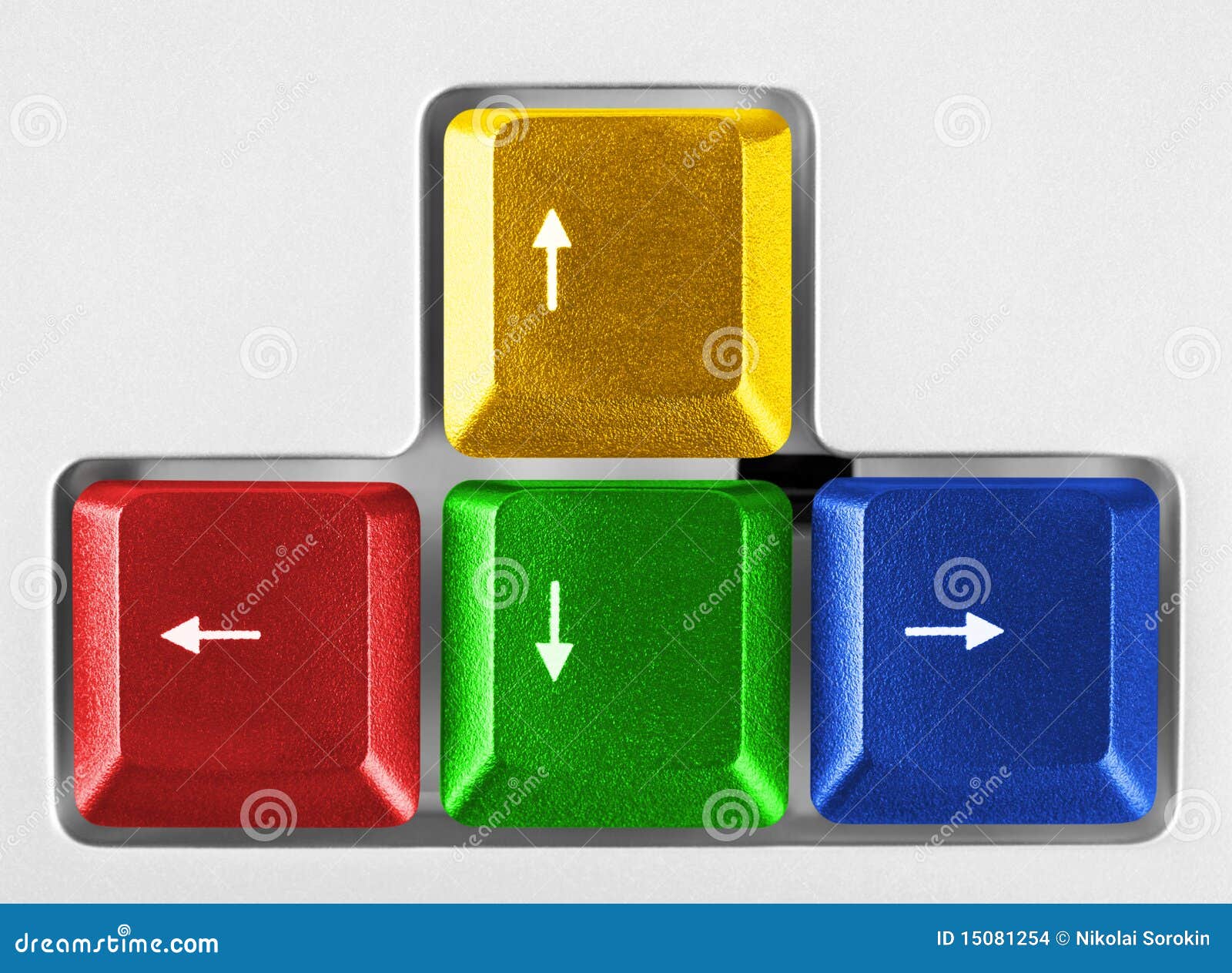 Arrows Buttons On Computer Keyboard Stock Images - Image: 15081254