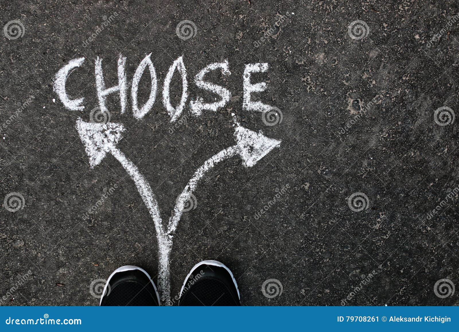 Arrows chalk on asphalt stock image. Image of drawing - 79708261