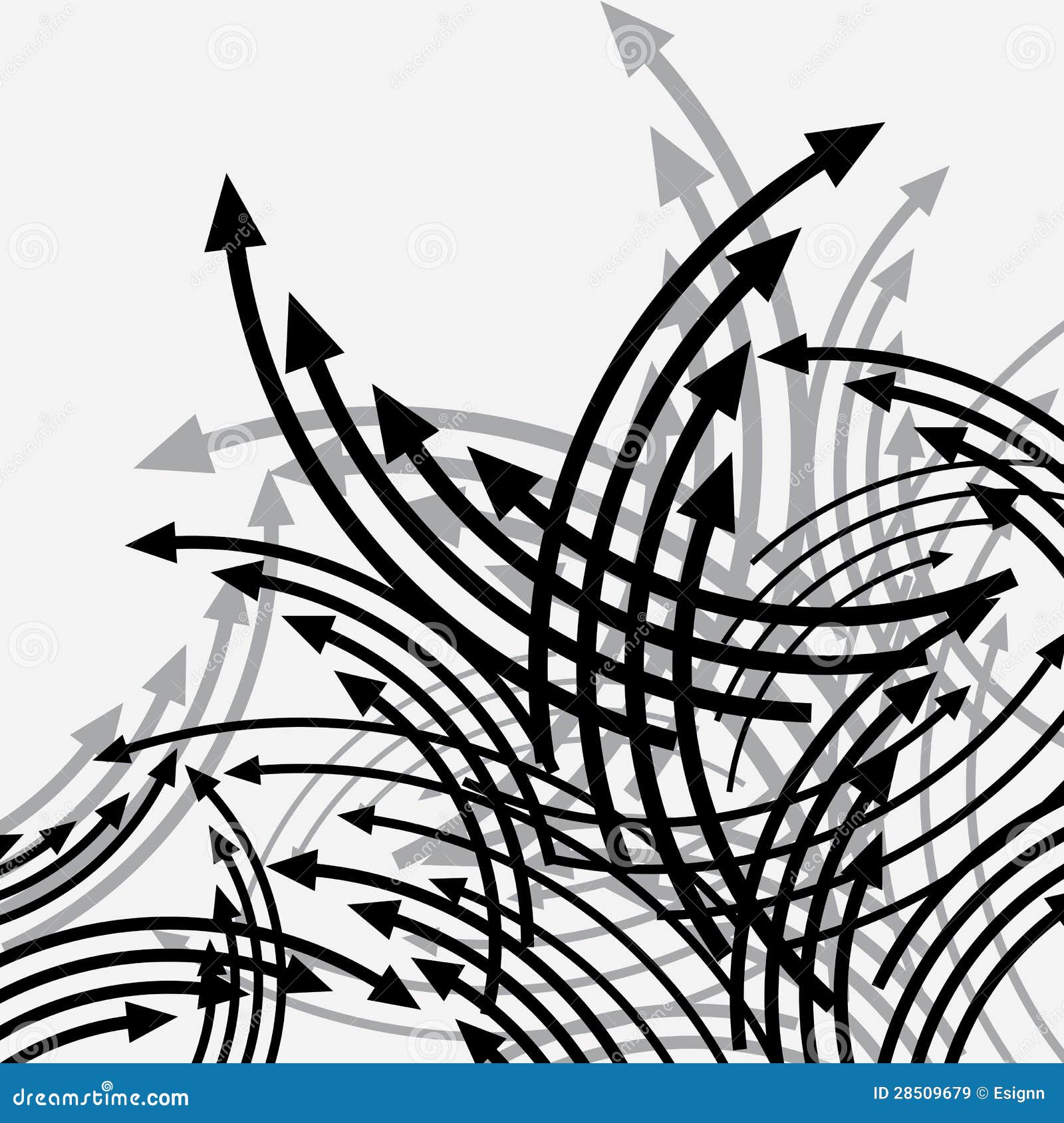 Arrows. Chaotic Movement. Seamless Wallpaper Stock Vector ...