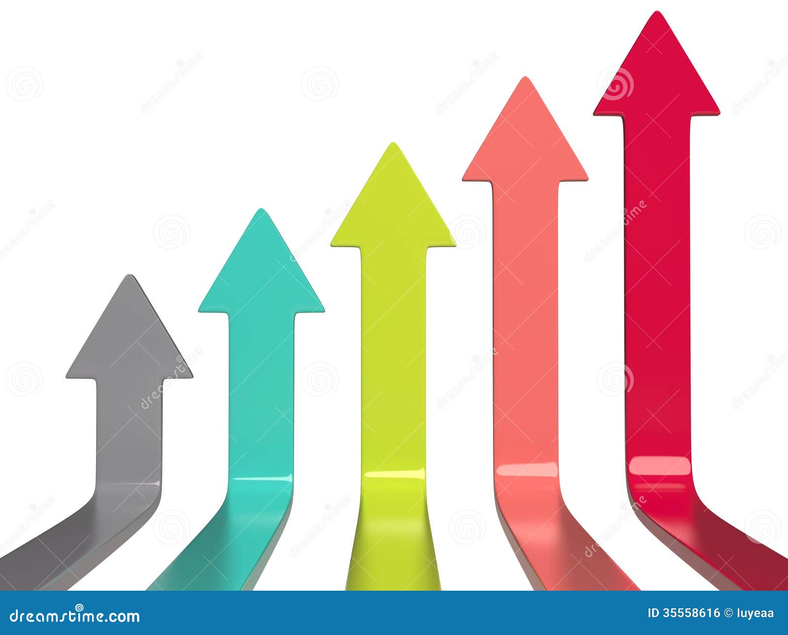 Arrows Chart, 3D Royalty-Free Stock Photography | CartoonDealer.com ...