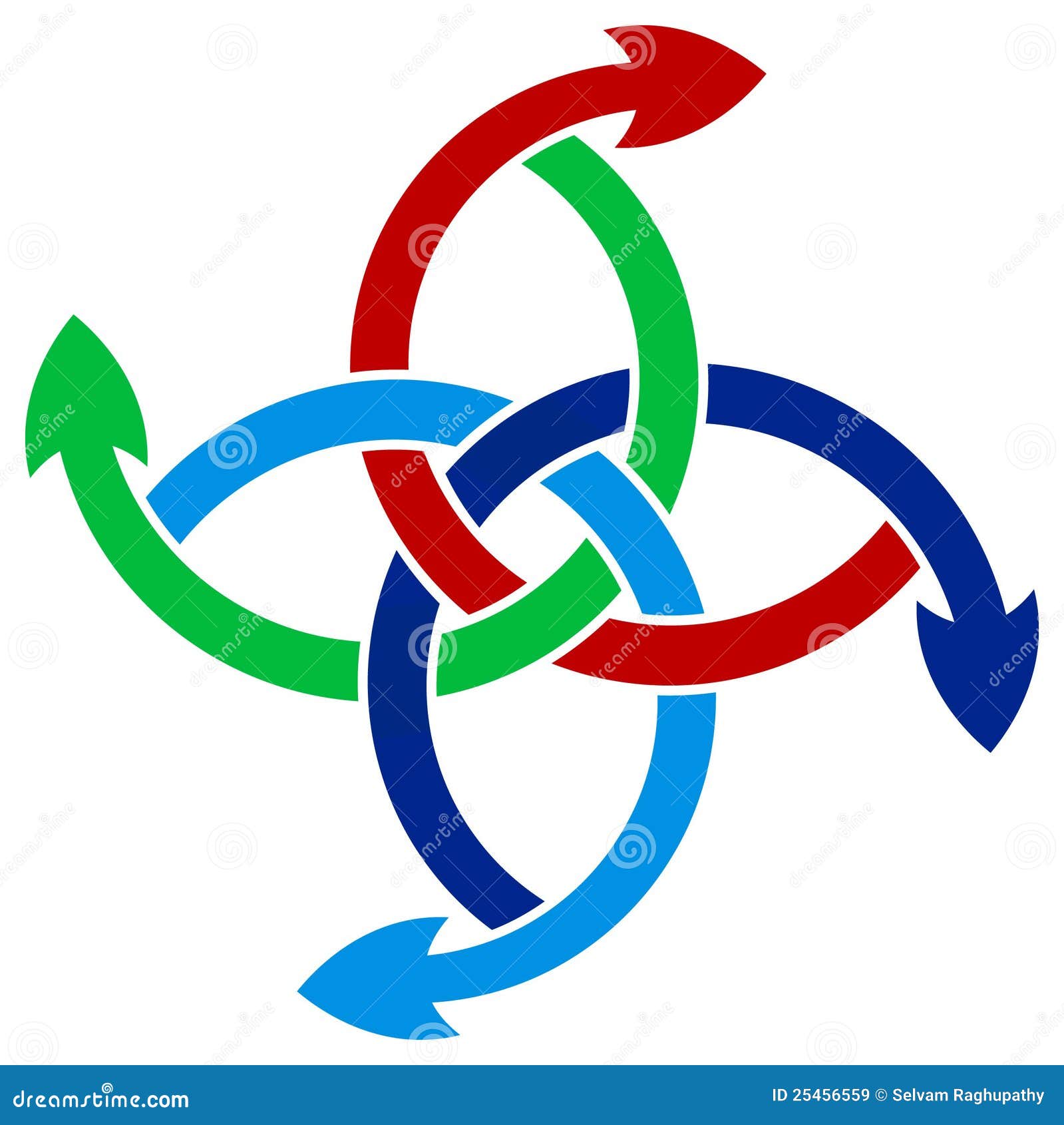 Arrows circle stock vector. Illustration of connection - 25456559