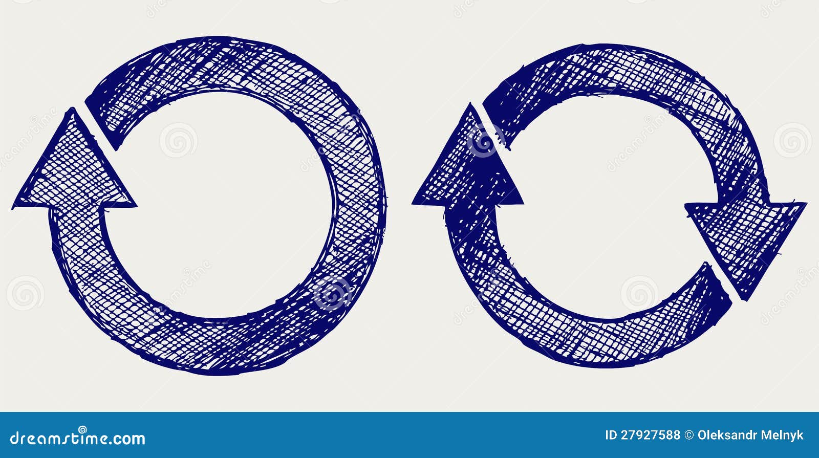 Arrows circle stock vector. Illustration of circle, cartoon - 27927588