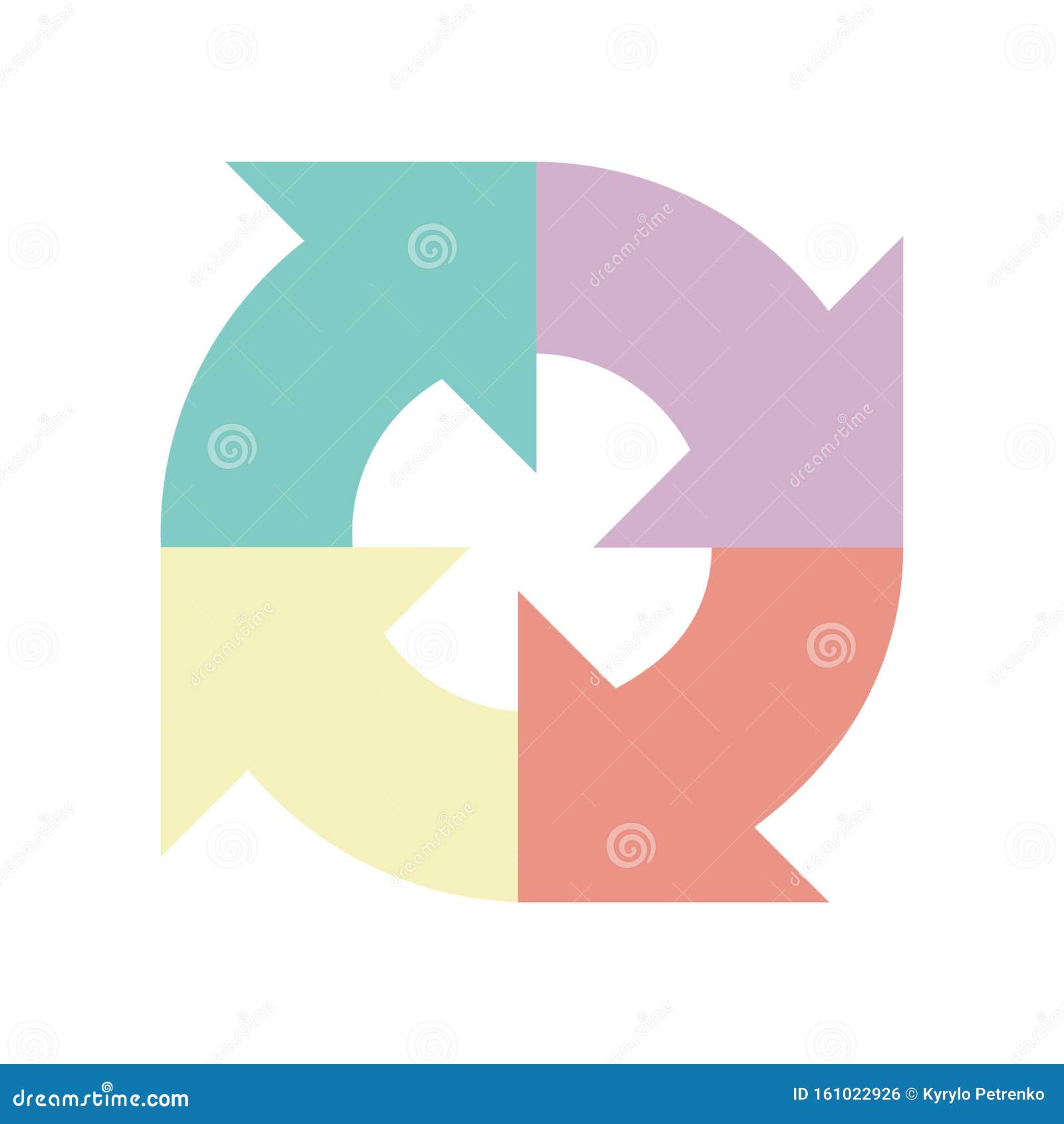 Arrows Circle Project Concept. Vector Chart, Diagram Stock Vector ...