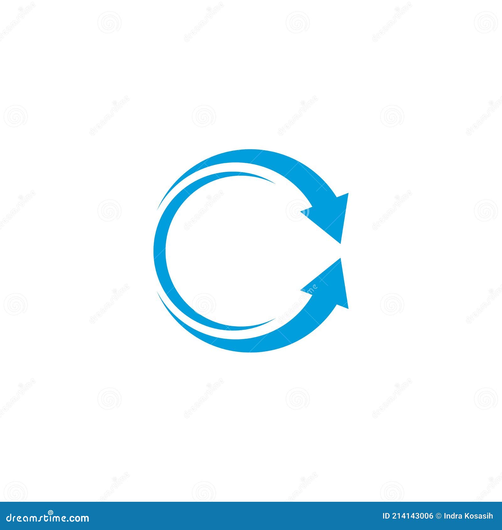 Arrows Circle Vector Illustration Icon Logo Template Stock Vector ...