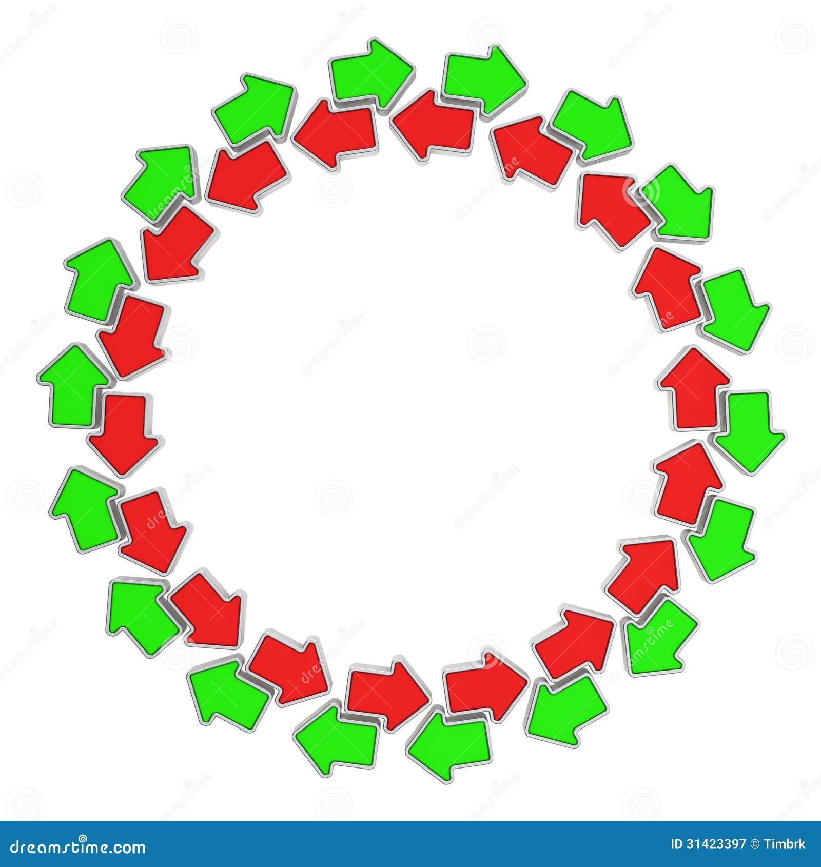 Arrows circulation stock illustration. Illustration of rendering - 31423397