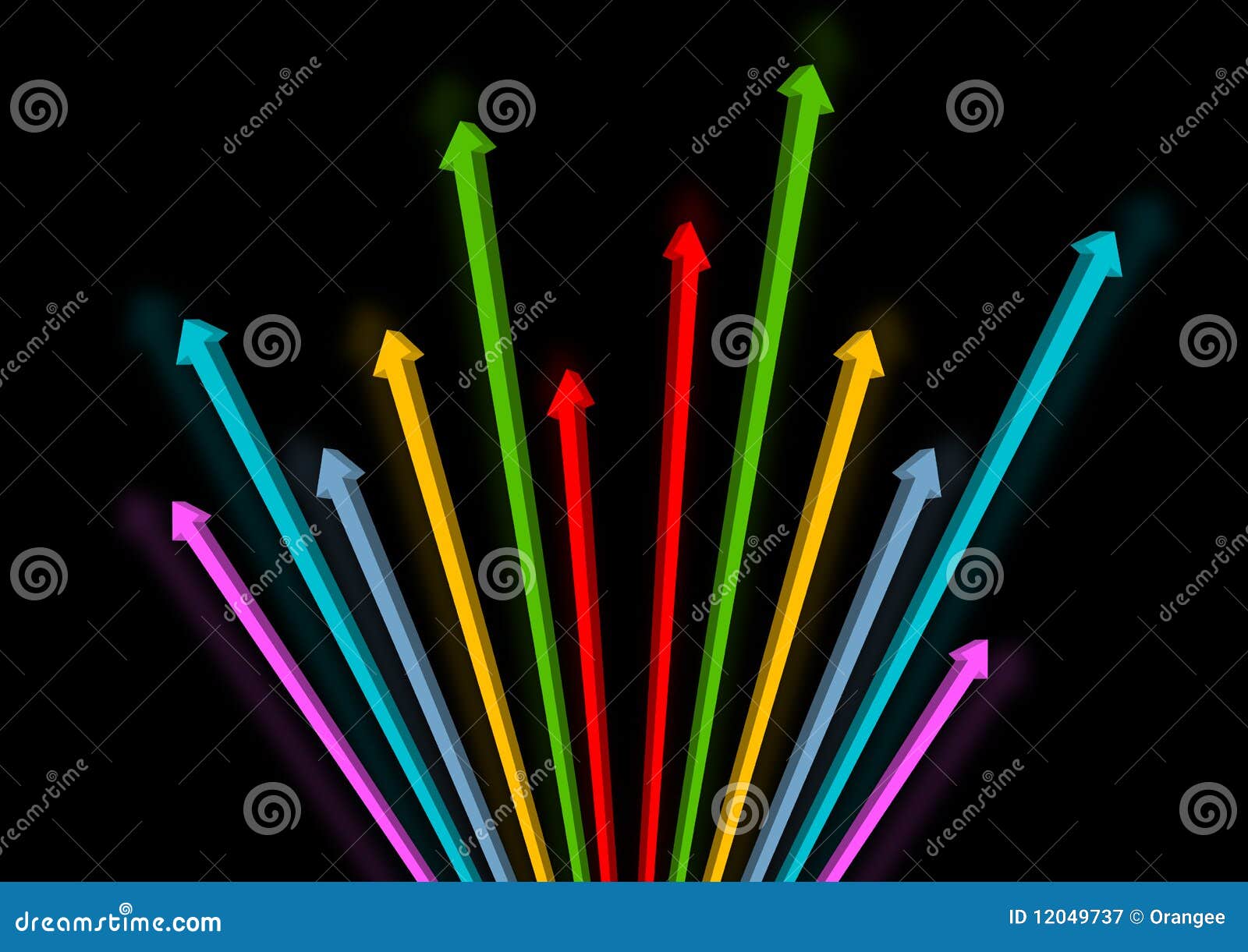 Arrows color stock vector. Illustration of connection - 12049737