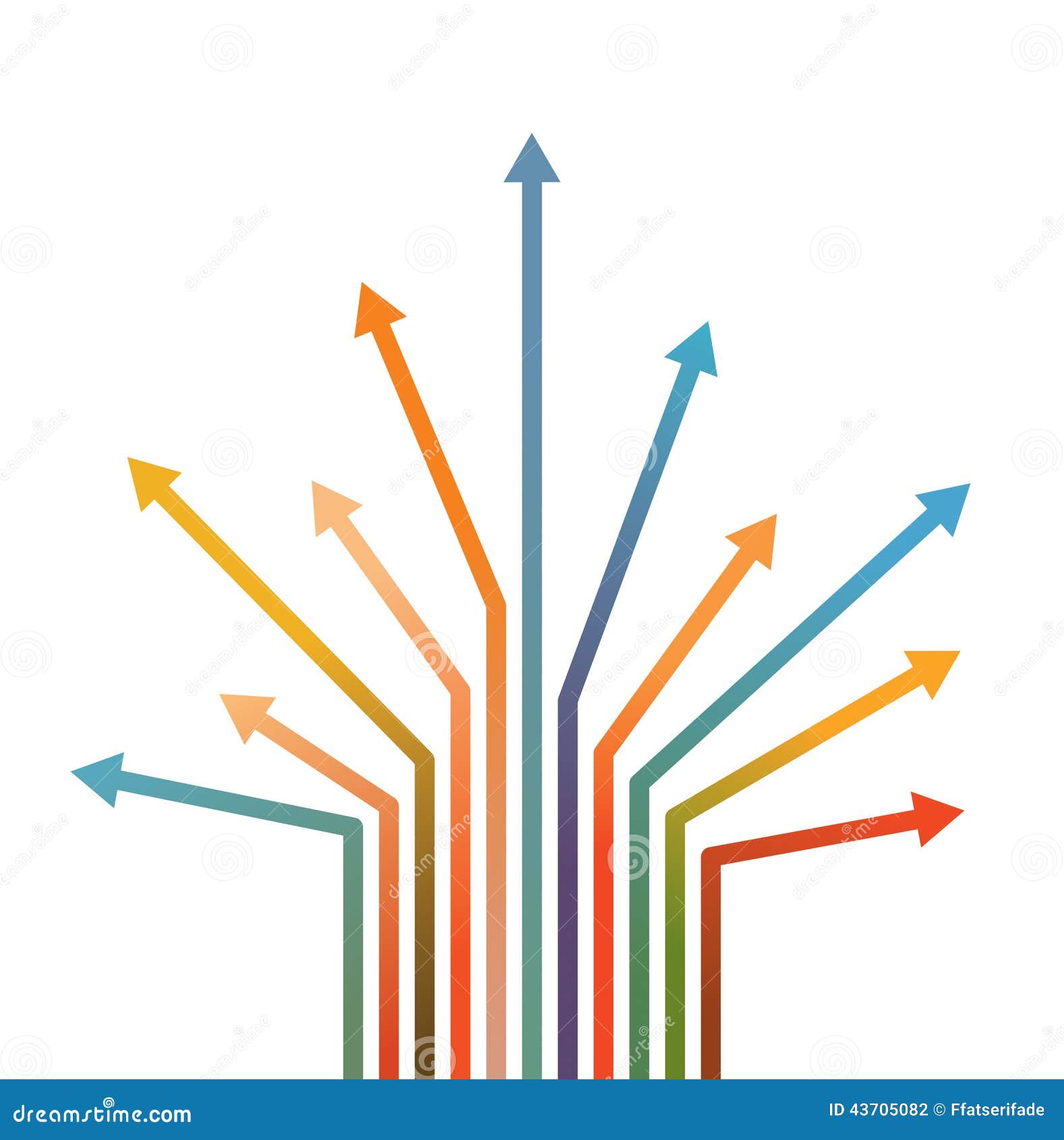 Arrows stock illustration. Illustration of direction - 43705082