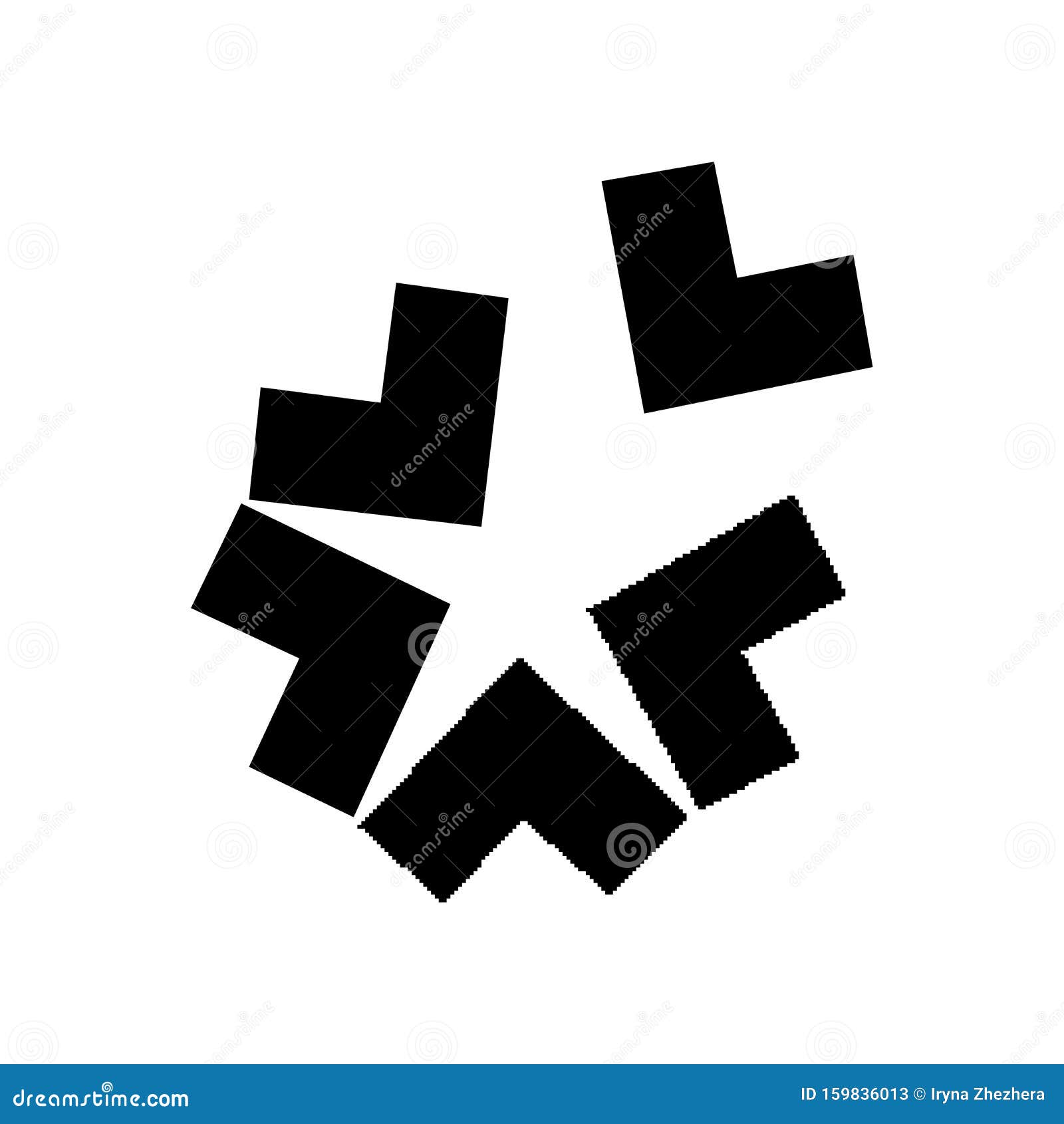 Arrows Combine in a Star Shape Logo and Icon, Abstract Vector Design ...