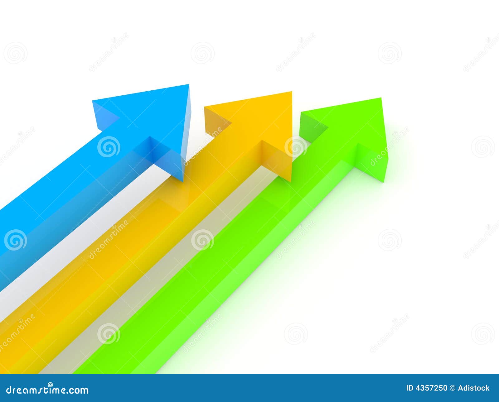 Arrows competition. stock illustration. Illustration of ascending - 4357250