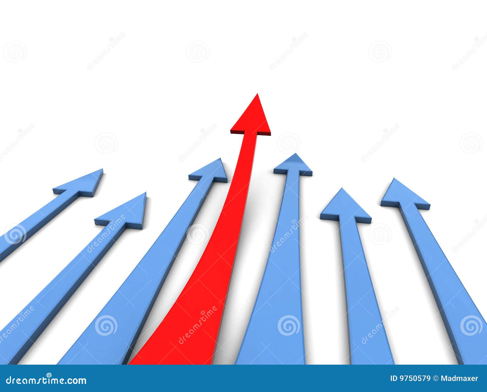 Arrows competition stock illustration. Illustration of moving - 9750579