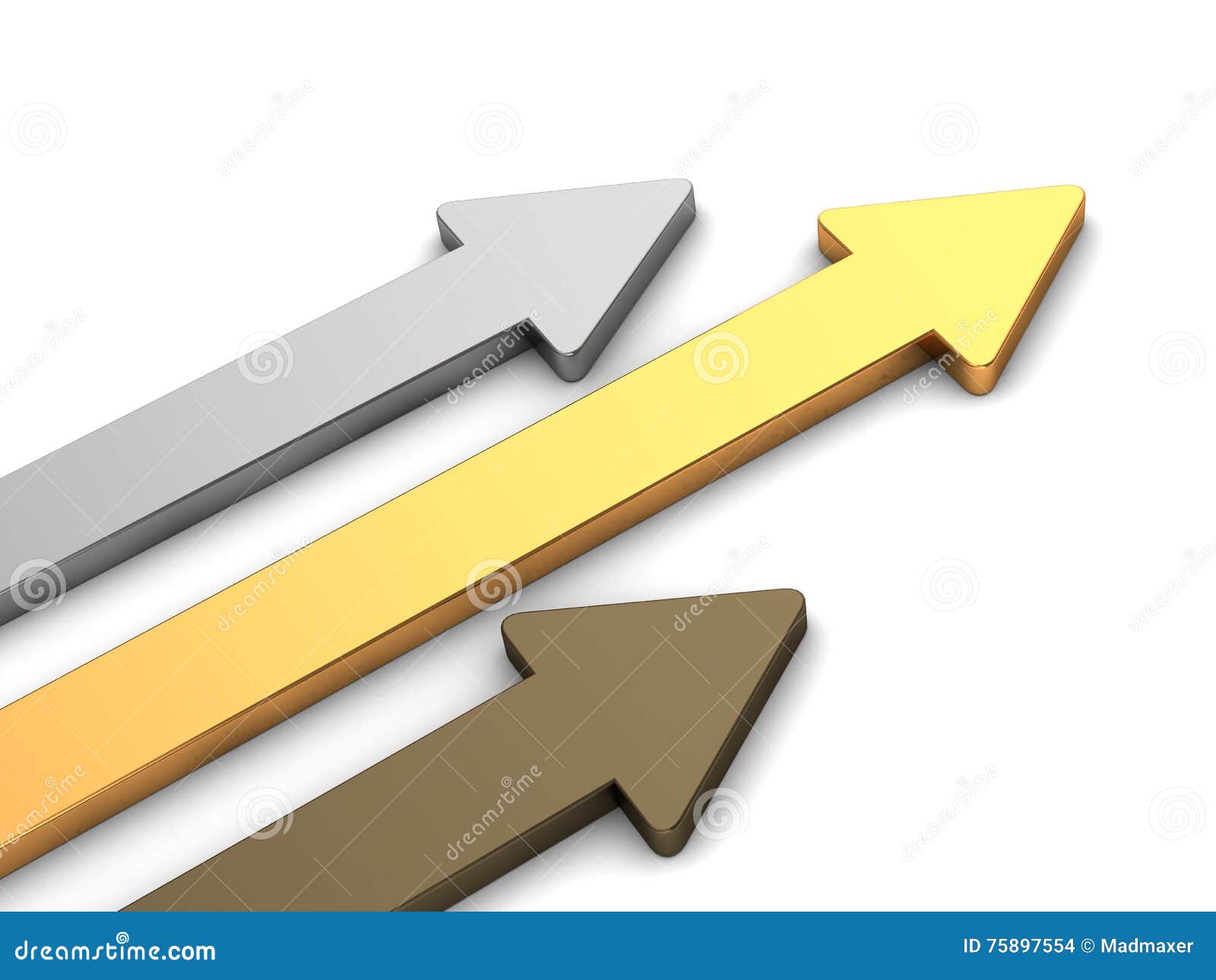 Arrows competition stock illustration. Illustration of ways - 75897554