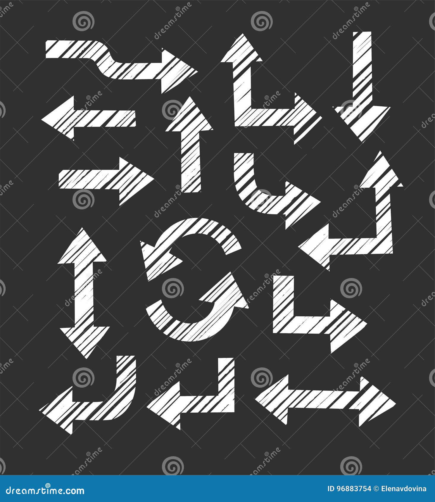 Arrows Cross Hatching Diagonally Stock Illustrations – 2 Arrows Cross ...