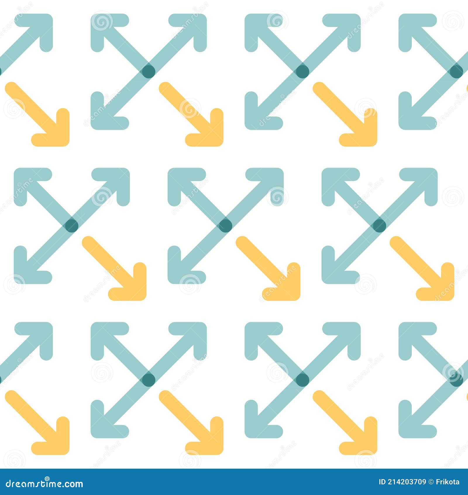 Arrows Cross Pattern. Direction. Vector Illustration, Flat Design Stock ...