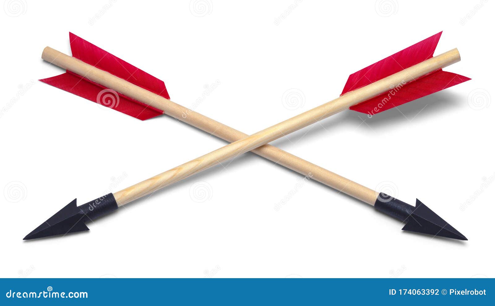 Arrows Crossed stock photo. Image of feather, crossed - 174063392