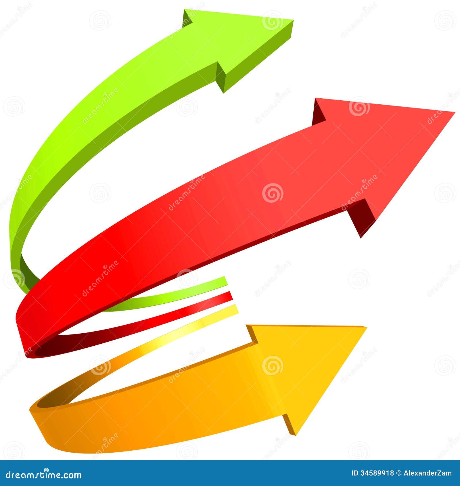 Arrows stock vector. Illustration of curve, design, arrowhead - 34589918