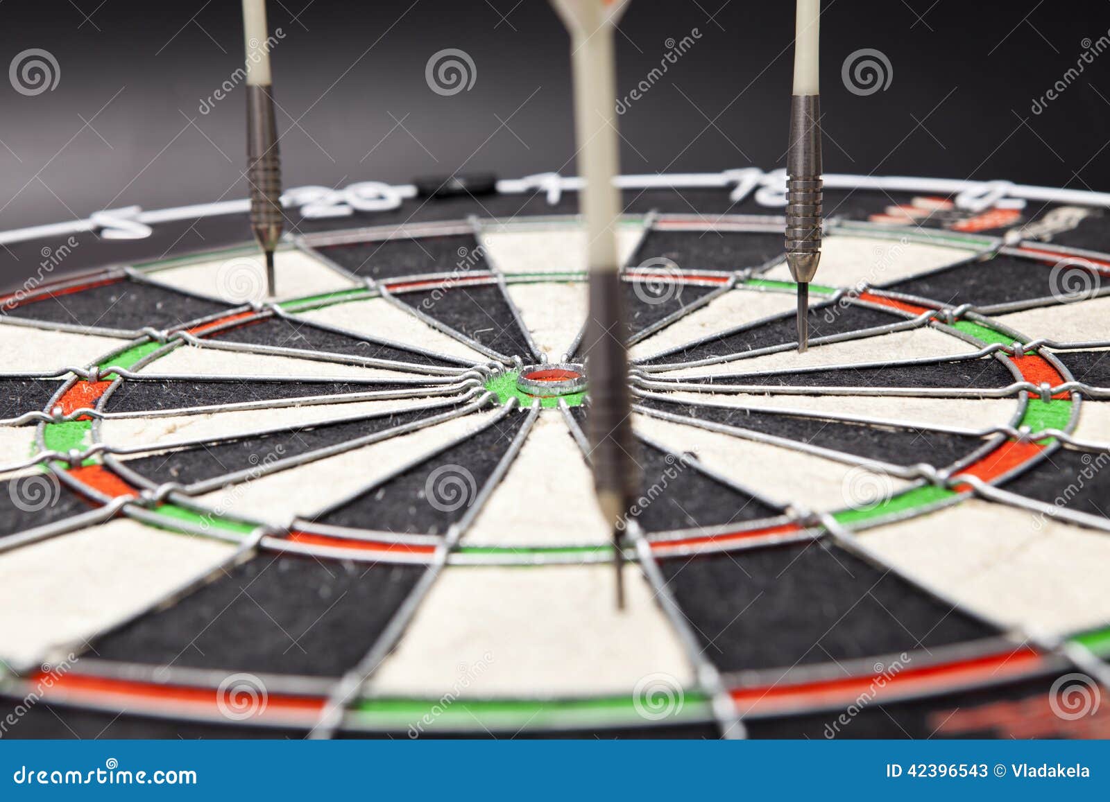 Arrows Darts Hit the Target and are Shown on a Black Stock Image ...
