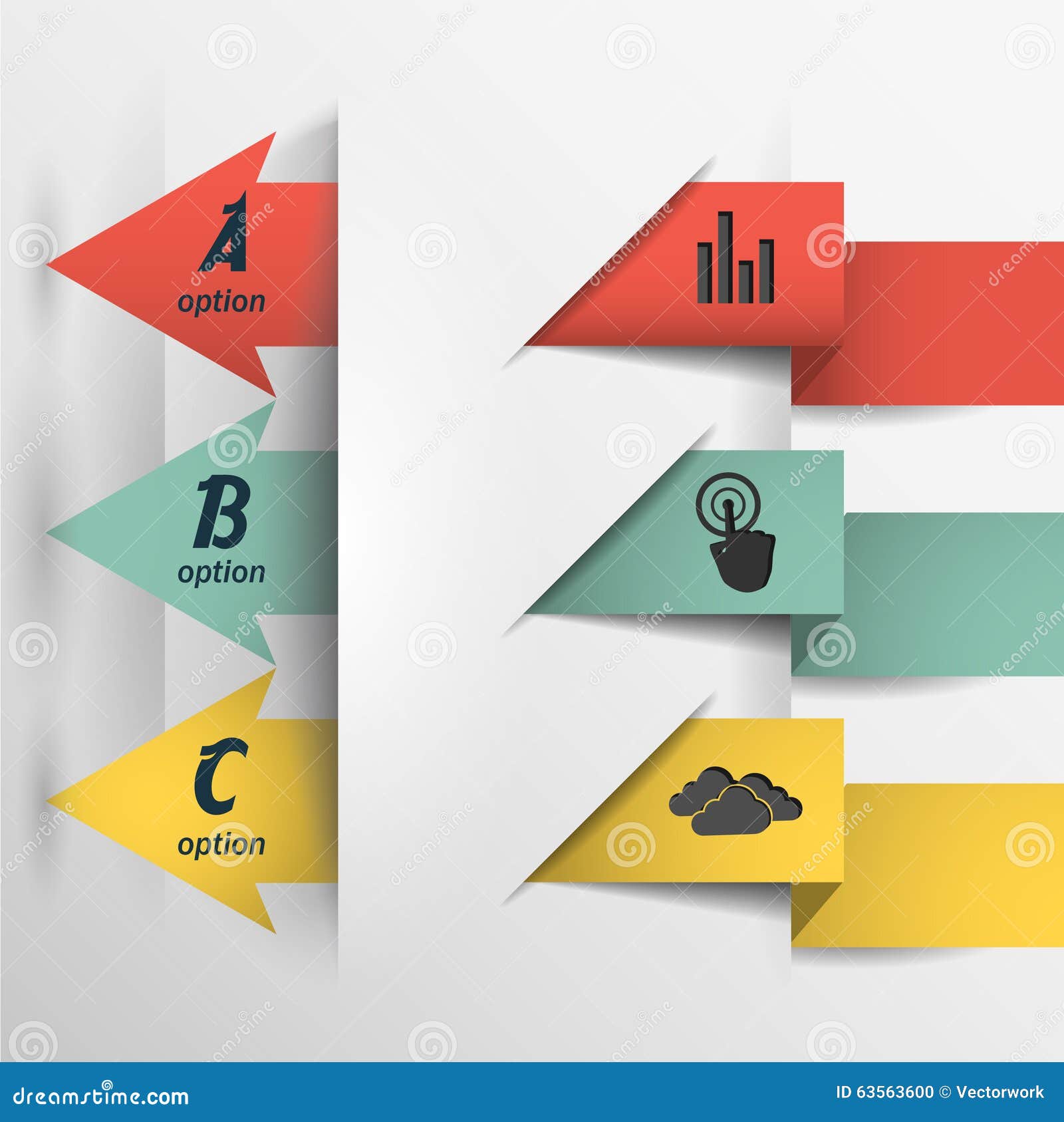 Arrows with the Data, Modern Infographics Template / Can Be Used in ...