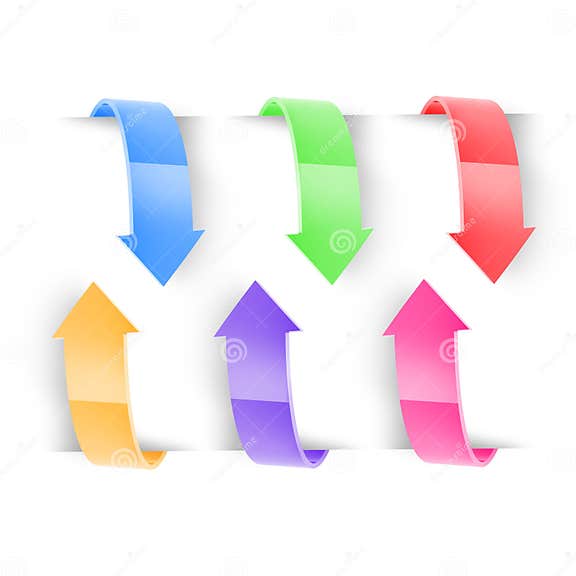 Arrows, Decrease or Graphic Sign for Increase, Synergy or Icon for ...