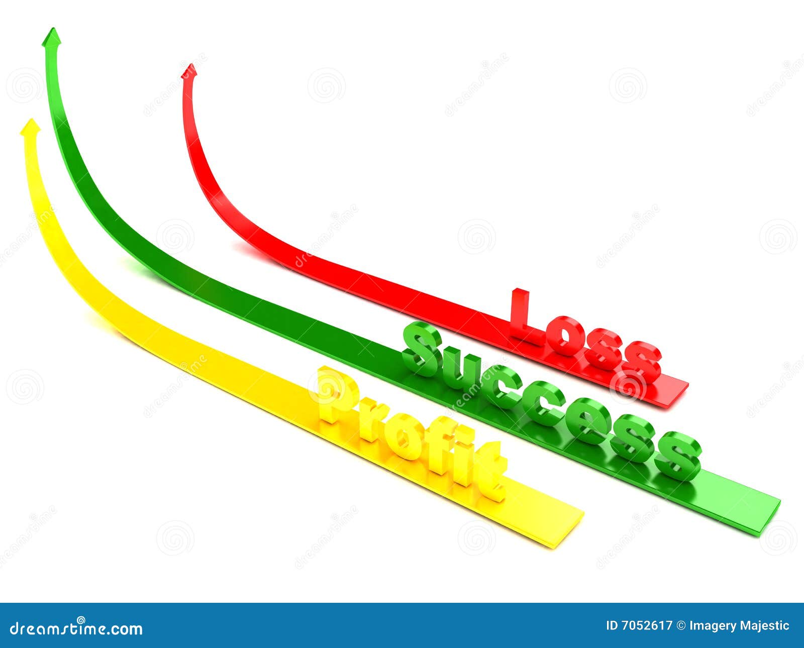Arrows Demonstrating Success in Business Stock Illustration ...