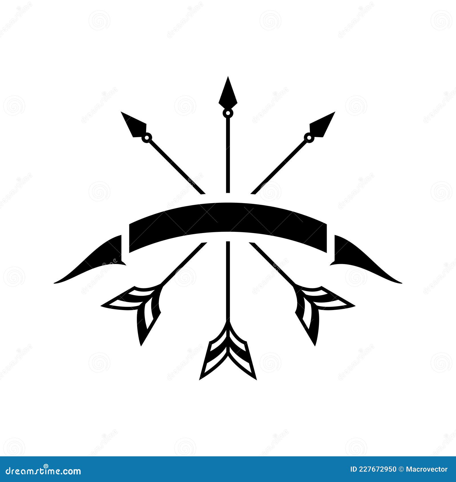 Arrows Design Element stock vector. Illustration of ornamental - 227672950