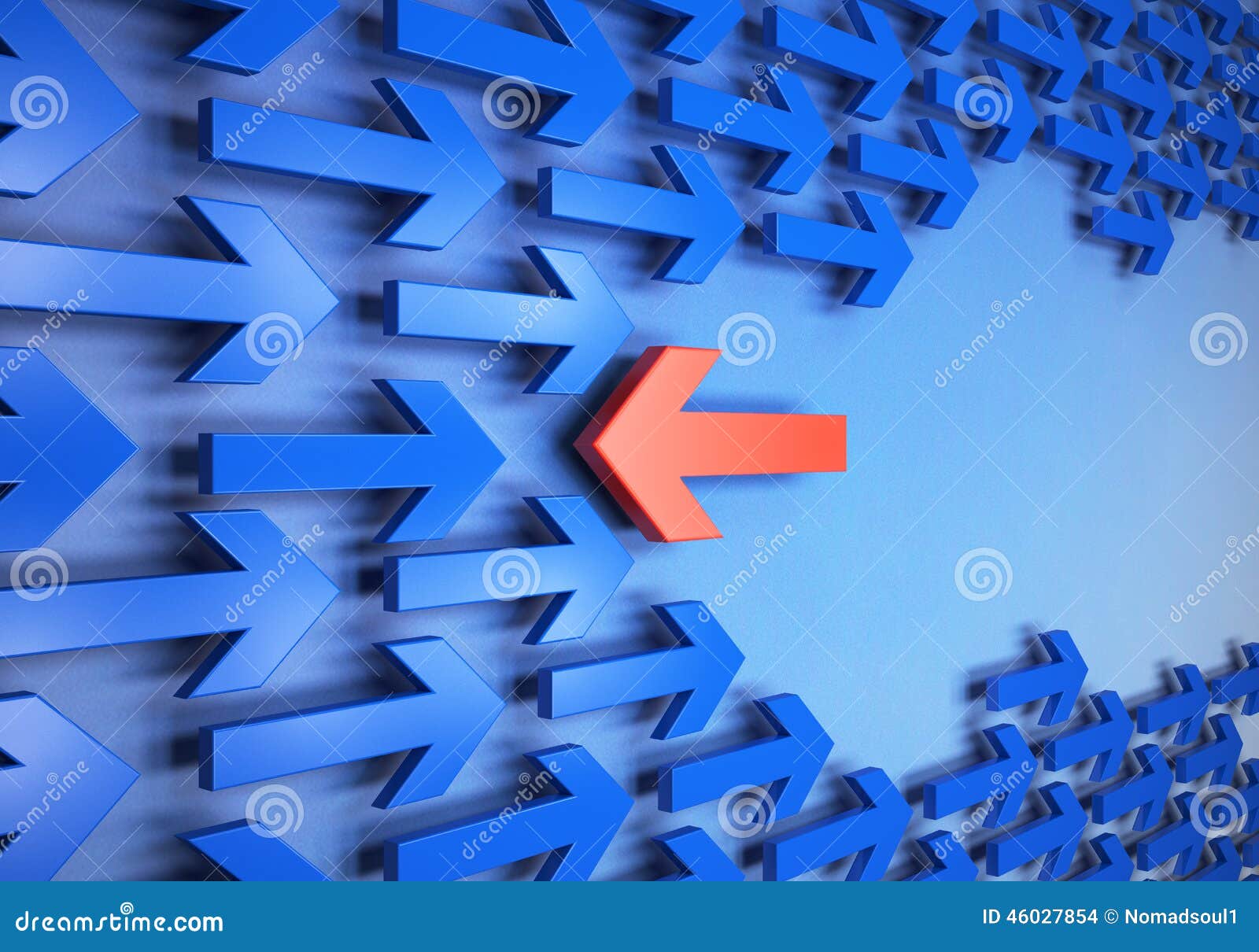 Arrows in Different Directions Stock Illustration - Illustration of ...