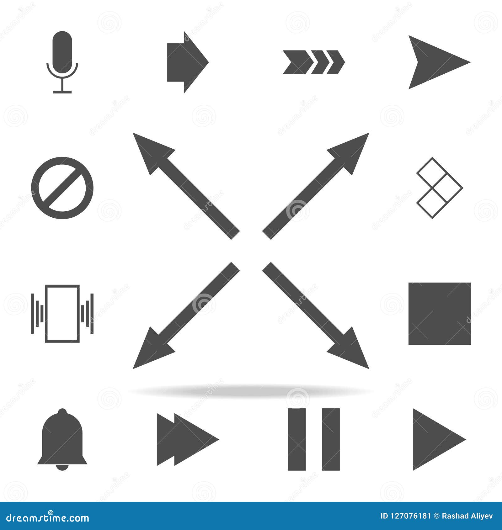 Arrows in Different Directions Icon. Web Icons Universal Set for Web ...