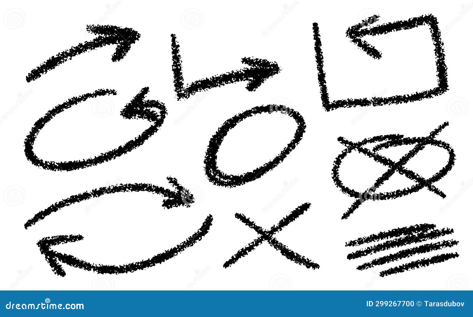 Arrows of Different Shapes. Abstract Symbol for Direction and Path ...