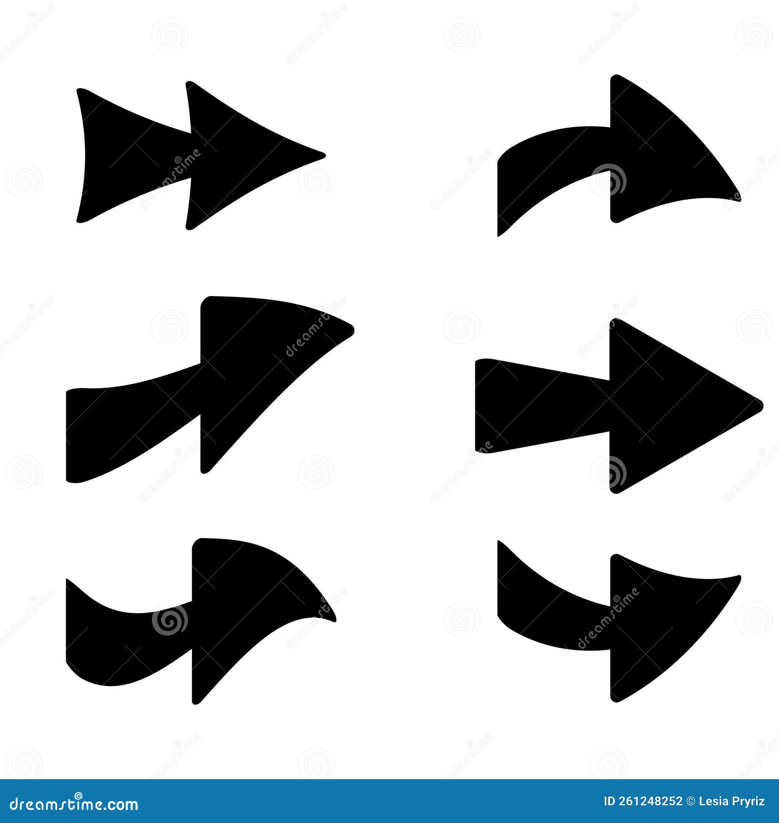 Arrows, Direction Indicators, Movement Indicator Stock Vector ...