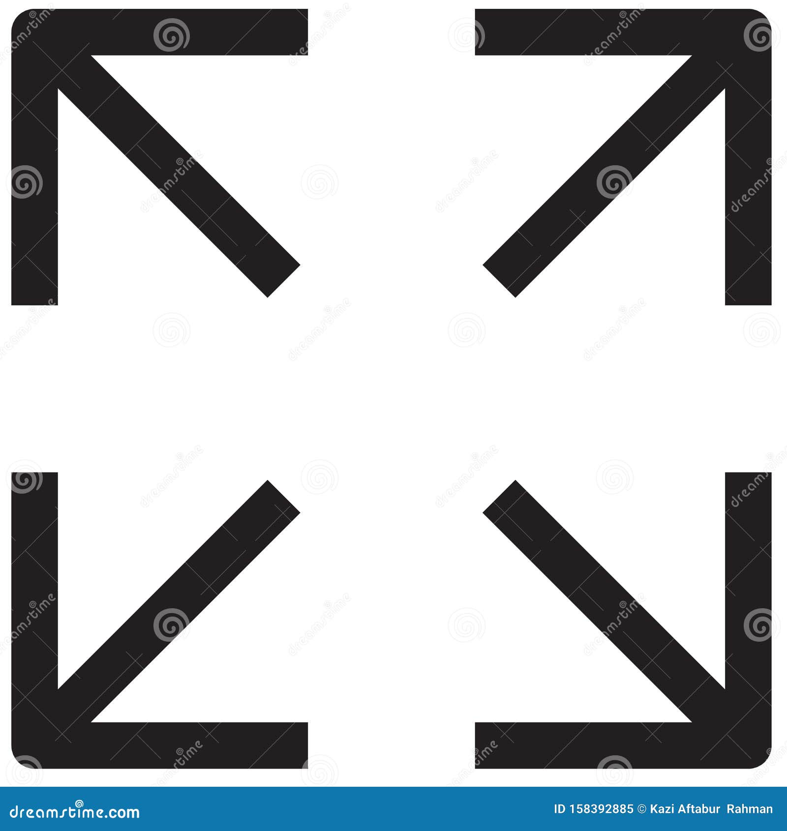 Arrows, Direction, Navigation, Open Icon Stock Illustration ...