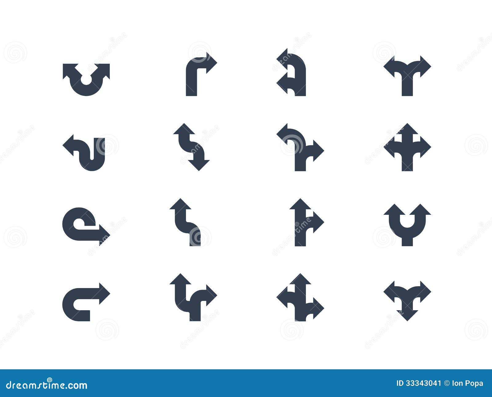 Arrows and Directional Signs Stock Vector - Illustration of button ...