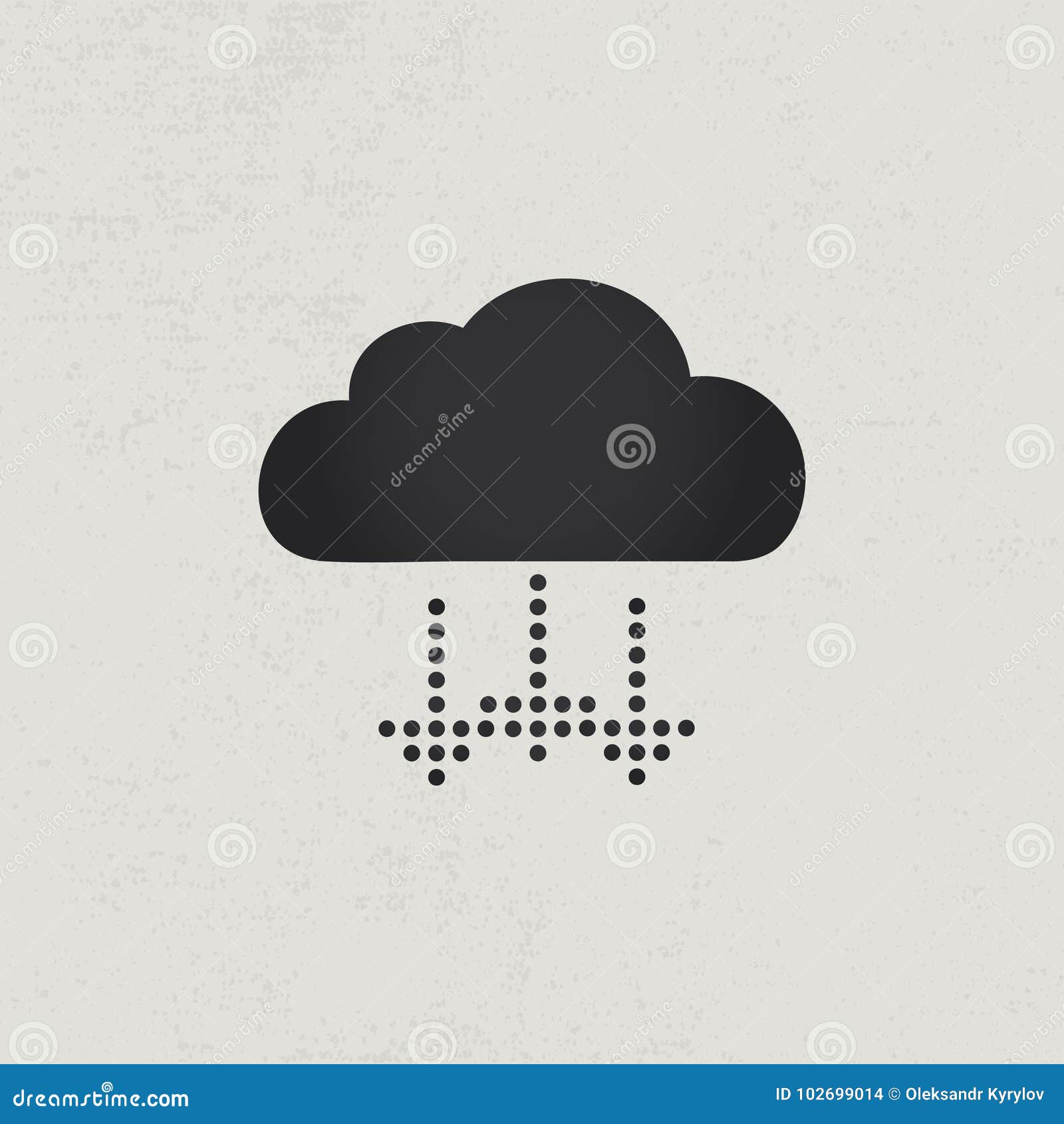 Arrows down rain concept stock vector. Illustration of sign - 102699014