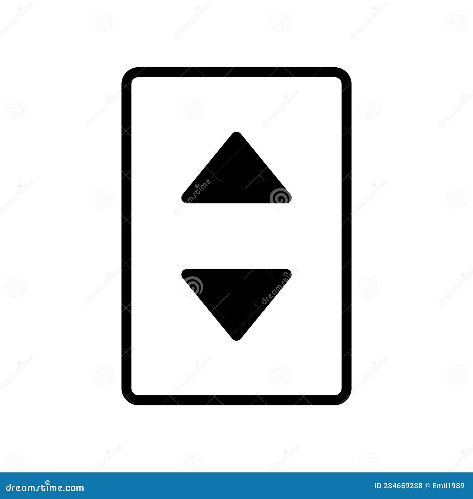 Arrows Elevator Lift Up and Down Icons Stock Illustration ...