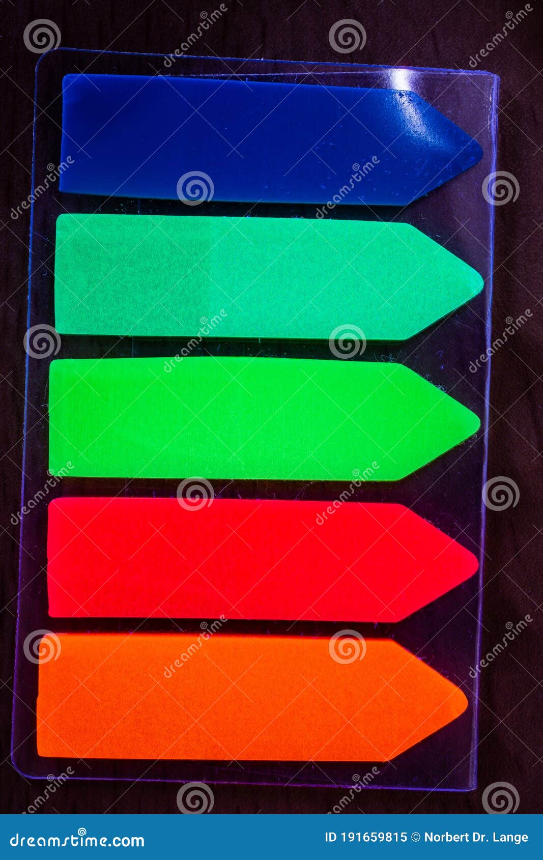 Arrows with Fluorescent Paint Stock Image - Image of light, clues ...