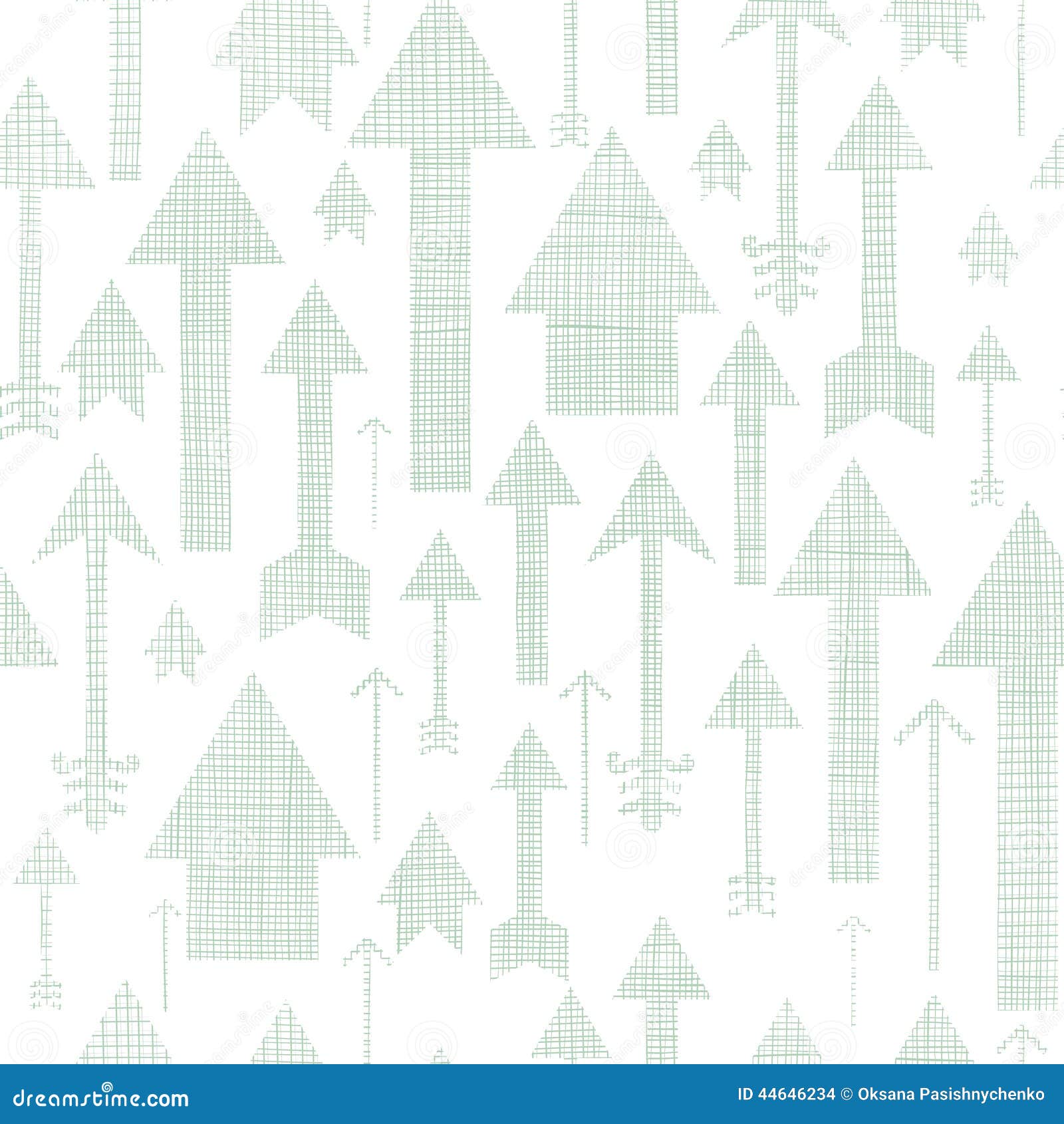 Arrows Flying Up Textile Textured Seamless Pattern Stock Vector ...