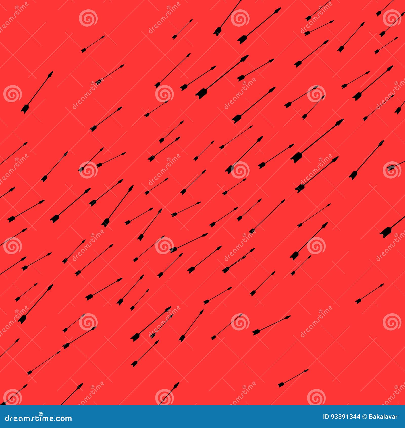 Arrows Flying Vector Illustration Stock Illustration - Illustration of ...