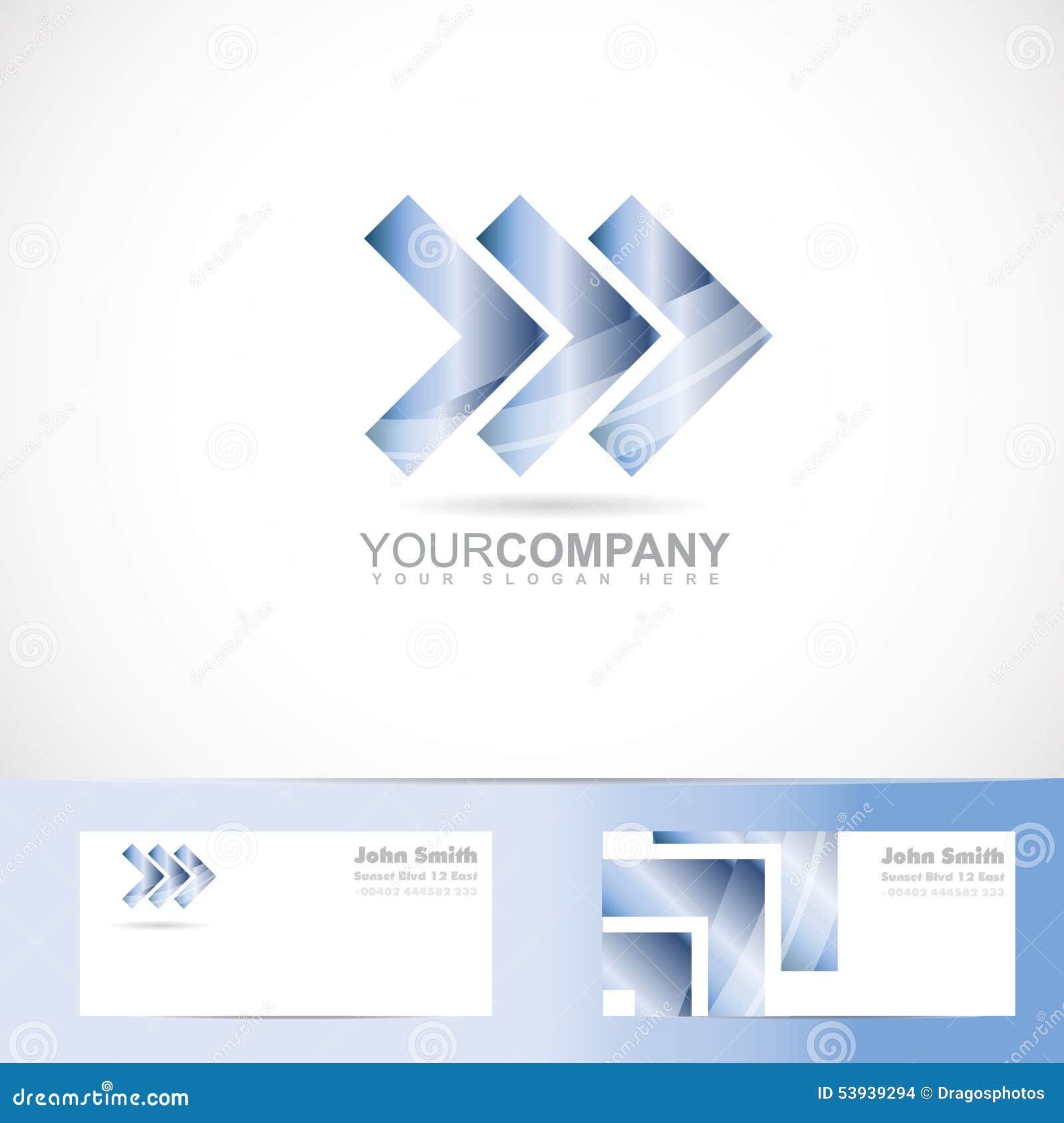 Arrows Forward Advancing Concept Logo Stock Vector - Illustration of ...