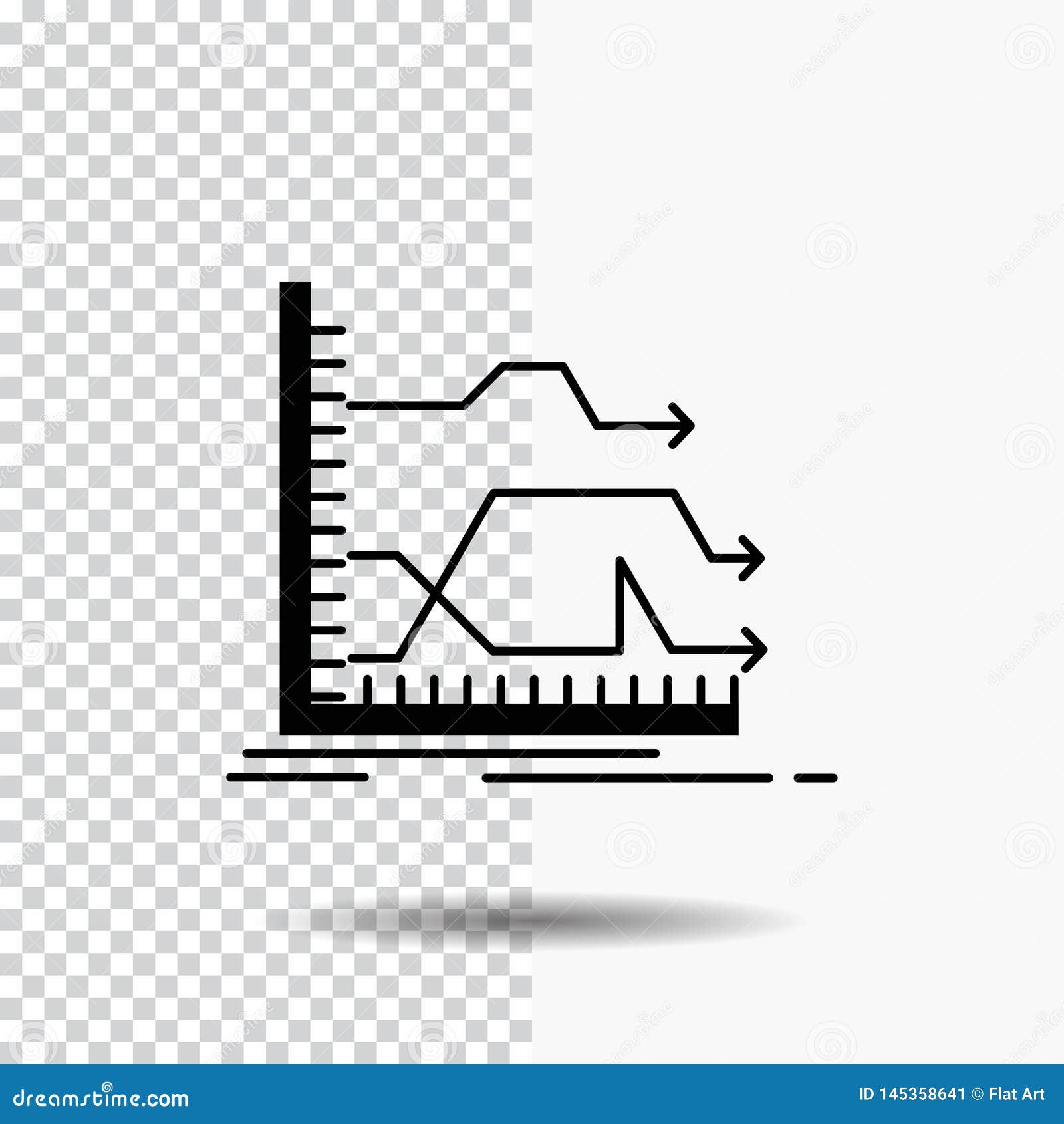 Arrows, Forward, Graph, Market, Prediction Glyph Icon on Transparent ...