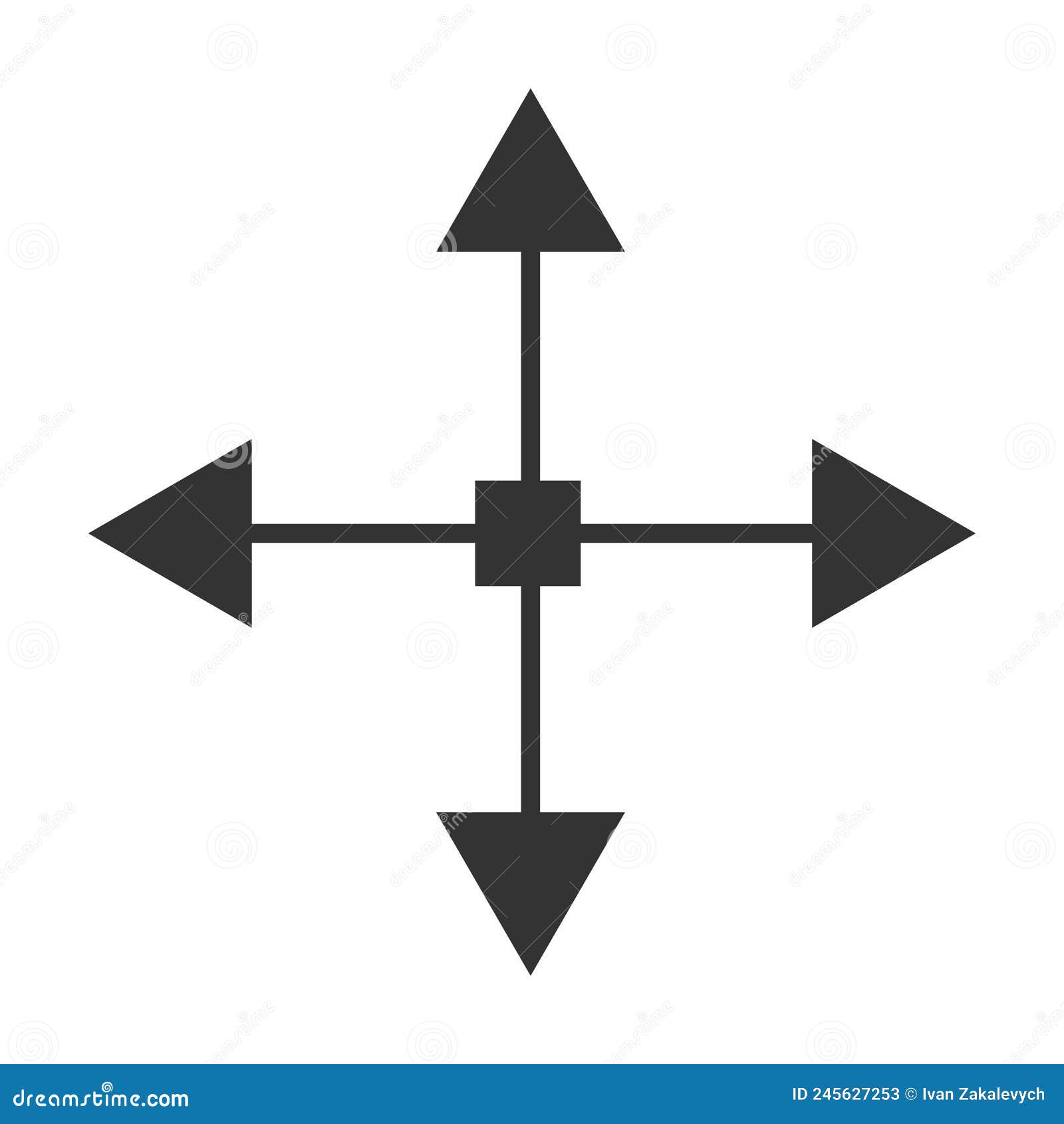 4 Arrows. Four Steps Diagram, Elements, Charts, Infographics. Cartoon ...