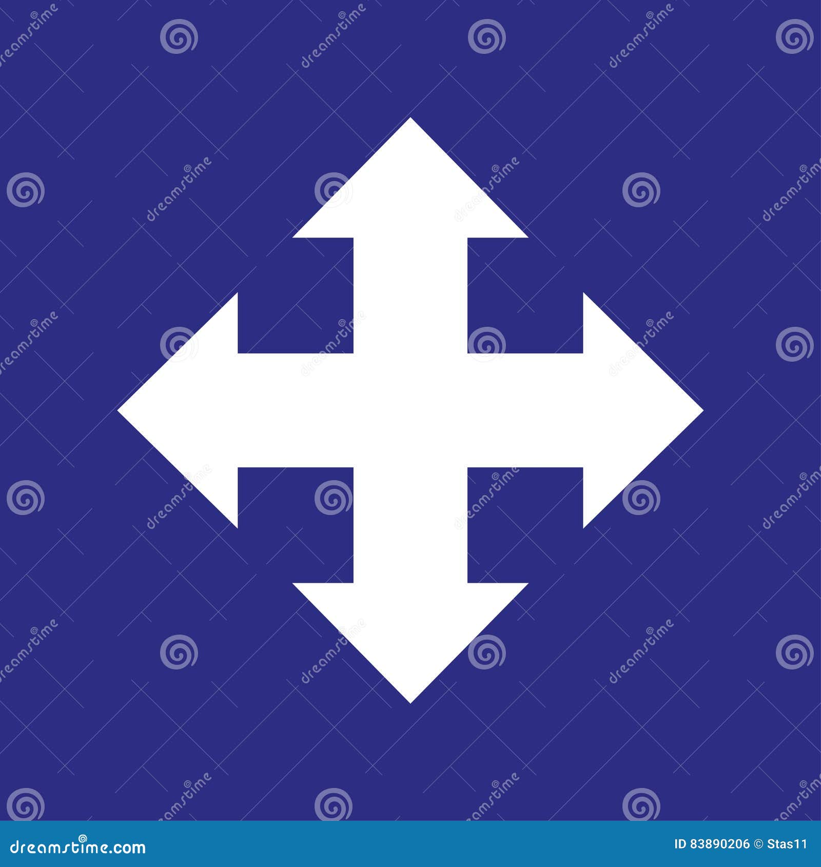 Arrows in Four Directions. Icon Vector Eps10 Stock Illustration ...