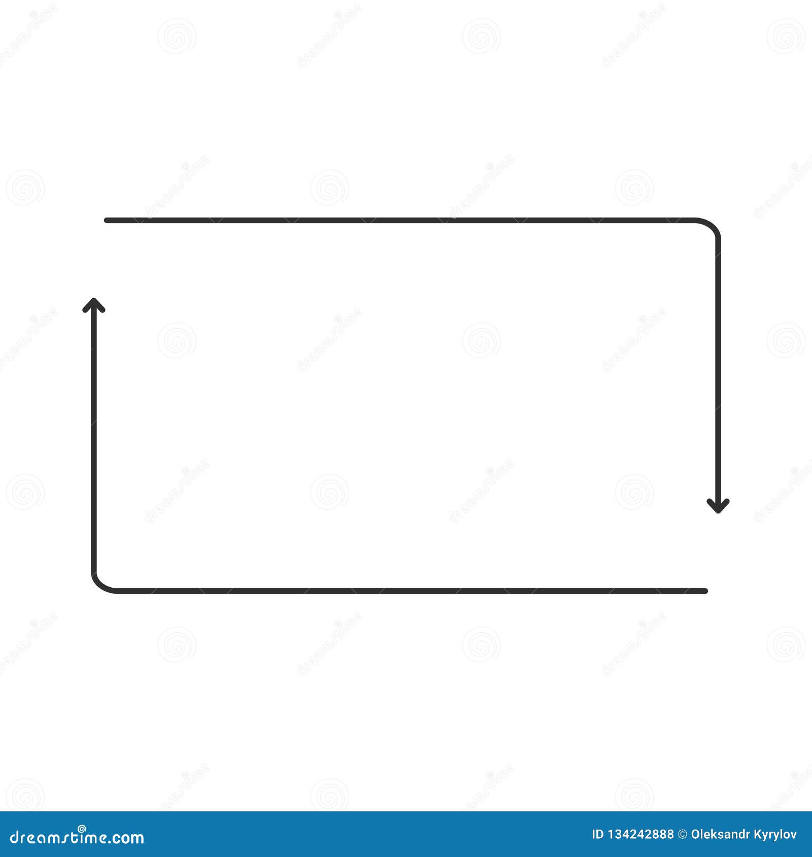 Arrows Frame for Text in Flat Style Isolated on White Background ...