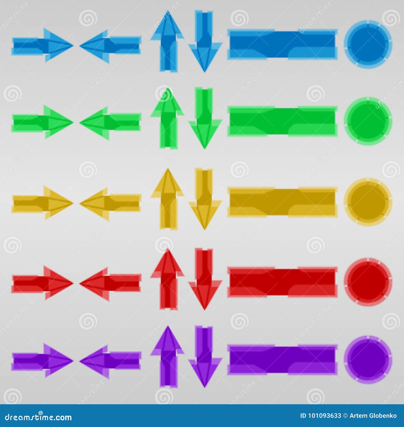 Arrows stock vector. Illustration of design, digital - 101093633