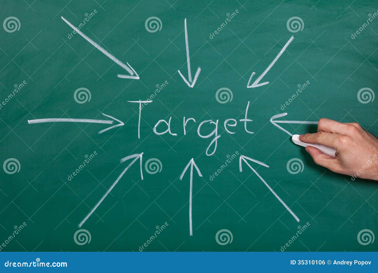 Arrows Gathering Over Target Stock Photo - Image of concept, conceptual ...