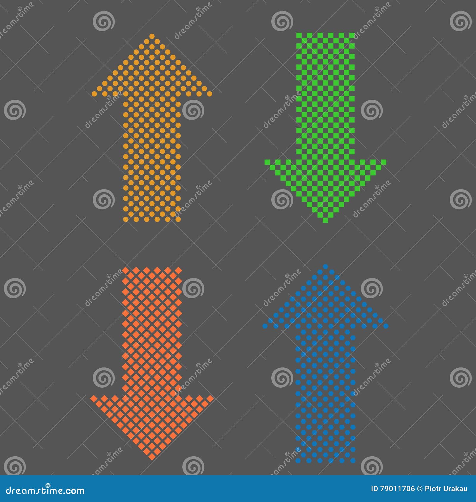 Arrows geometric set stock vector. Illustration of click - 79011706